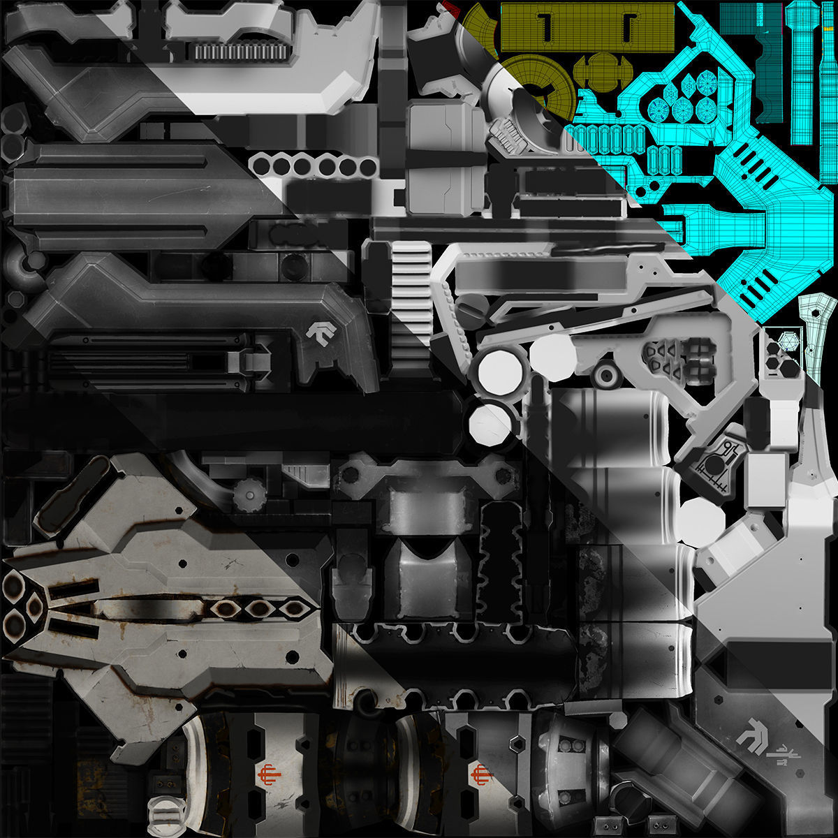 Biggun apex weapon 3D model | CGTrader