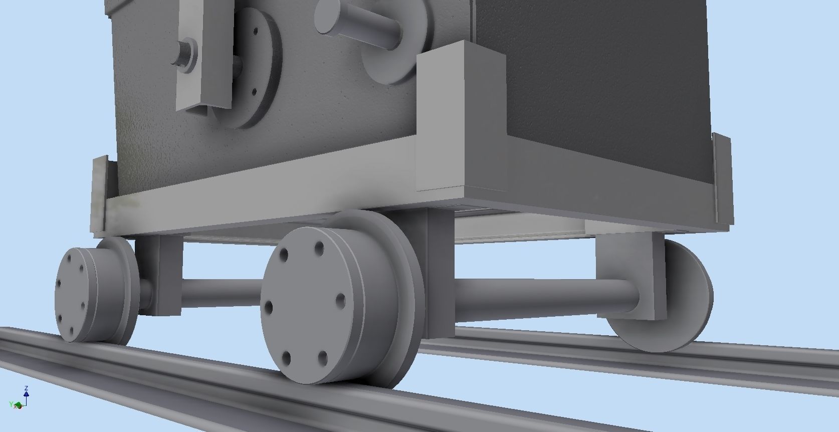 Mine train 3D model | CGTrader