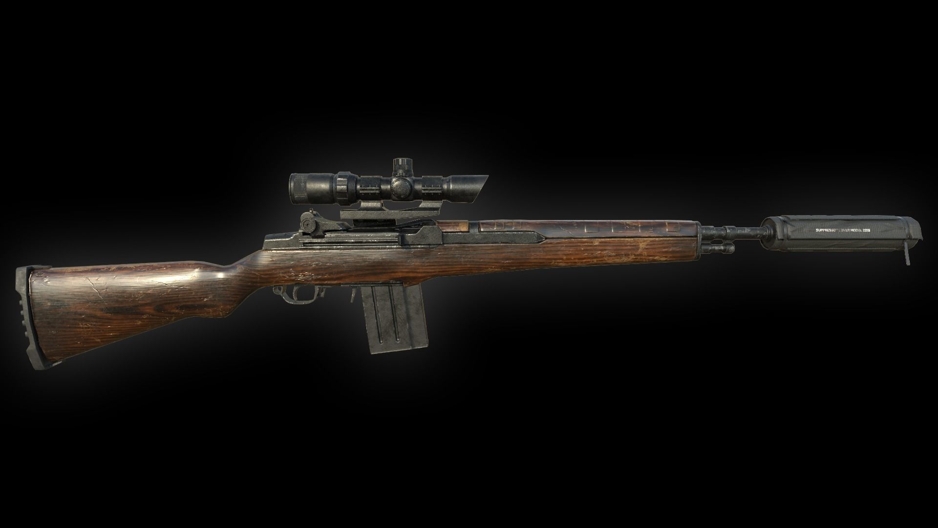 3D model M14 Rifle - Low Poly VR / AR / low-poly | CGTrader