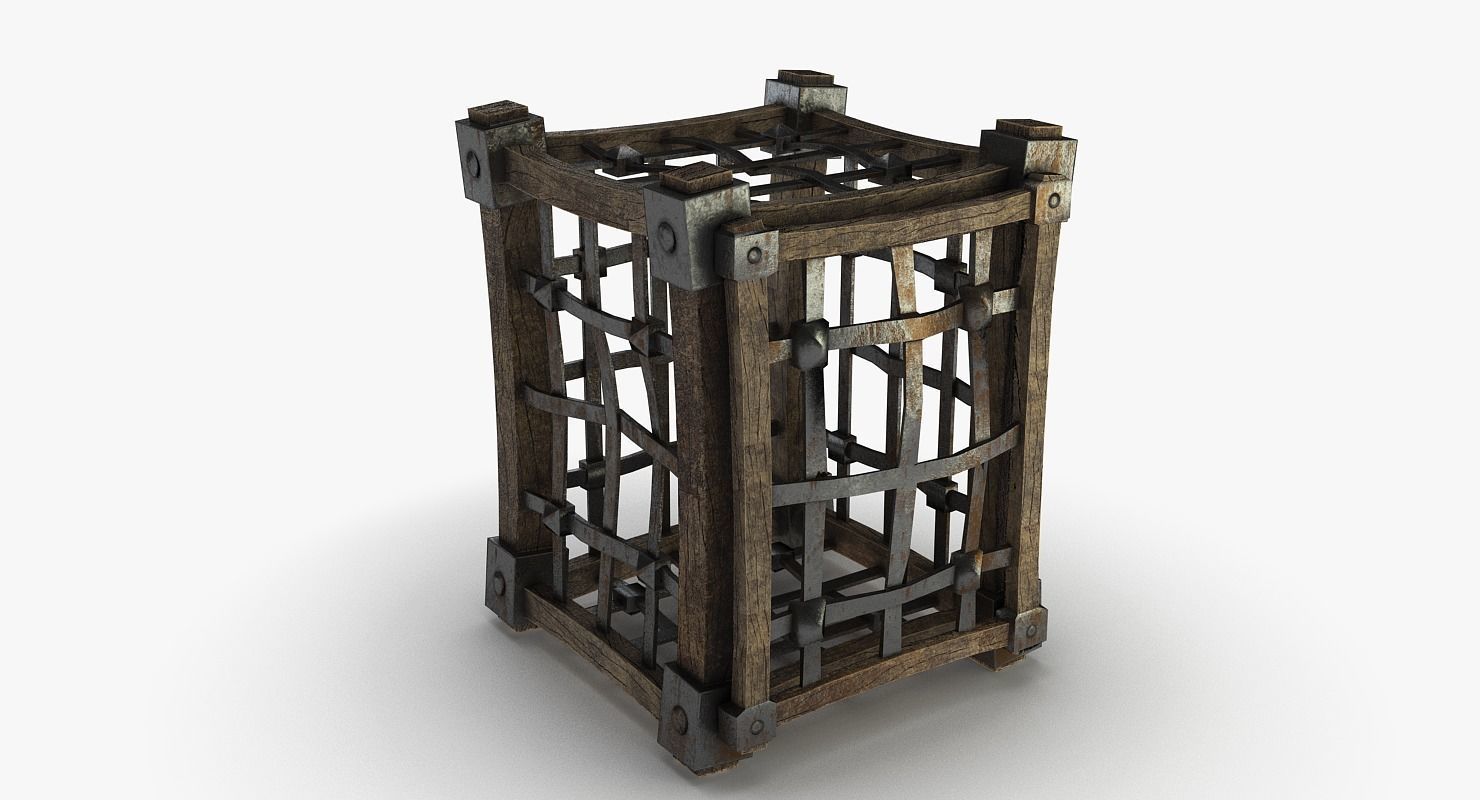 3D model Cage medieval VR / AR / low-poly | CGTrader