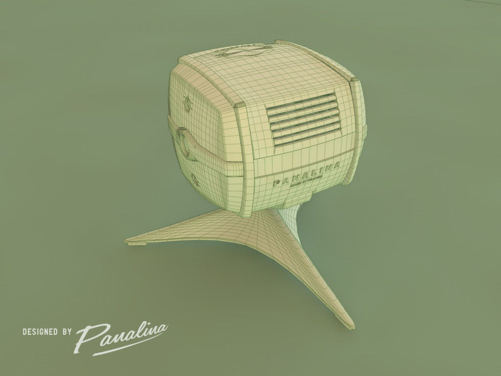 Vintage clock PanaLine50 - c4d fbx 3ds - 3d model 3D model | CGTrader