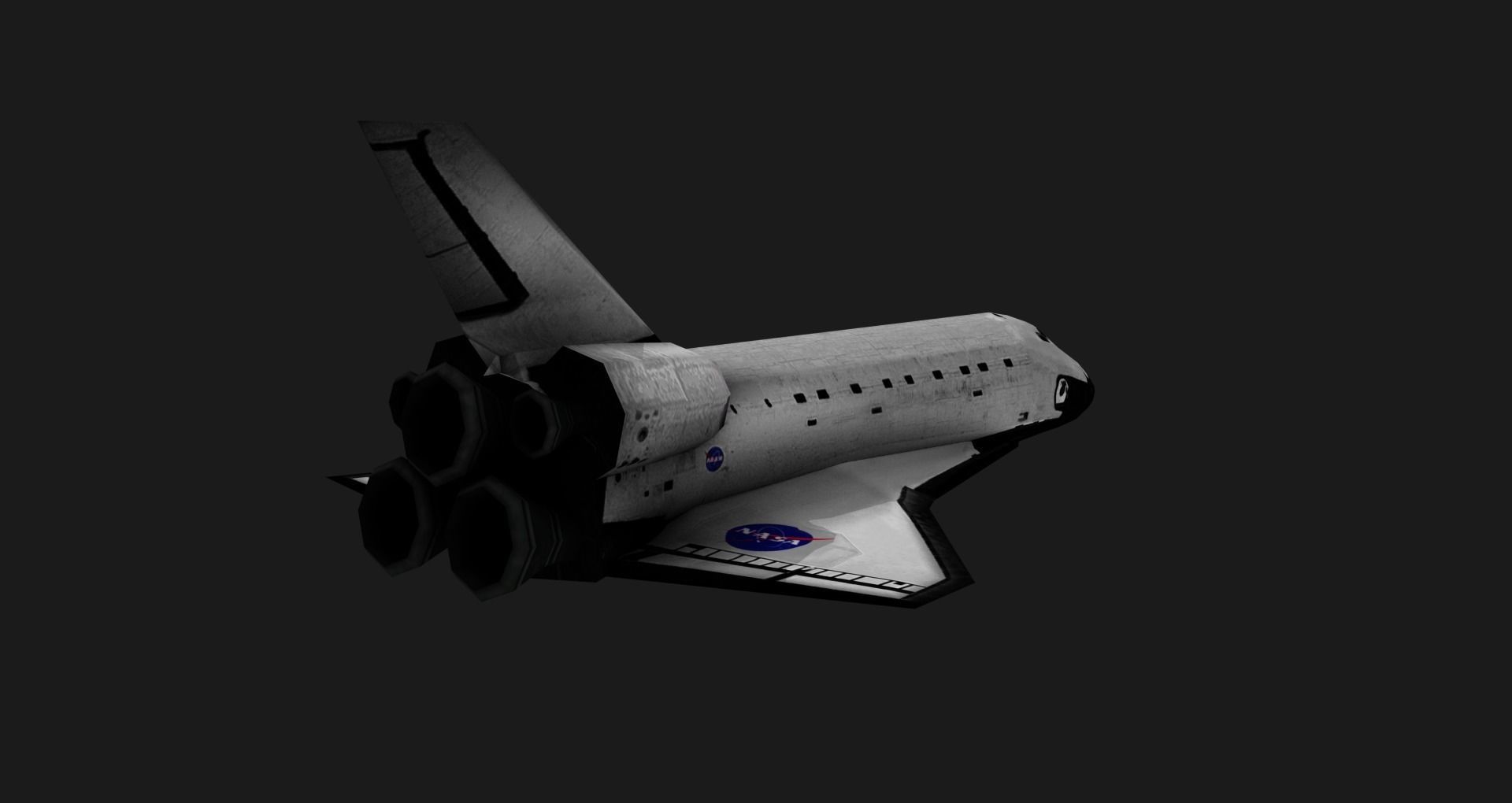 SPACE SHUTTLE LOWPOLY free VR / AR / low-poly 3D model | CGTrader