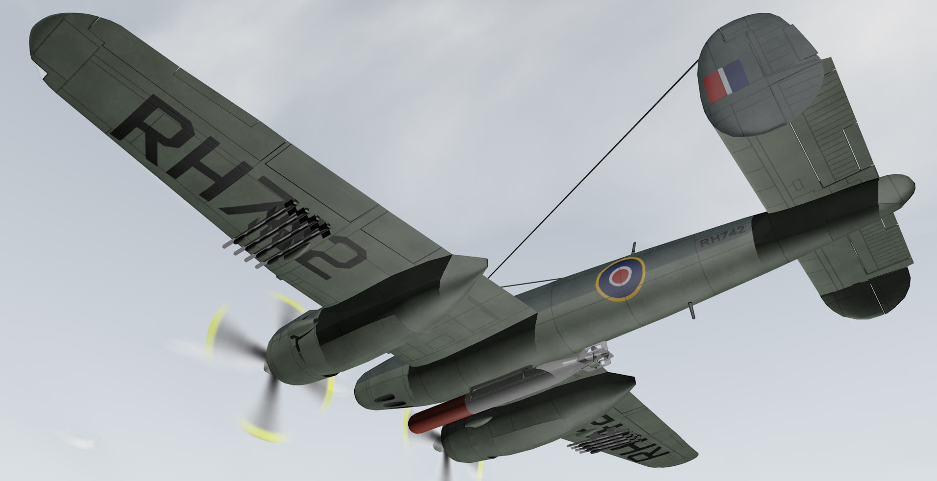 Bristol Brigand TF1 3D model | CGTrader