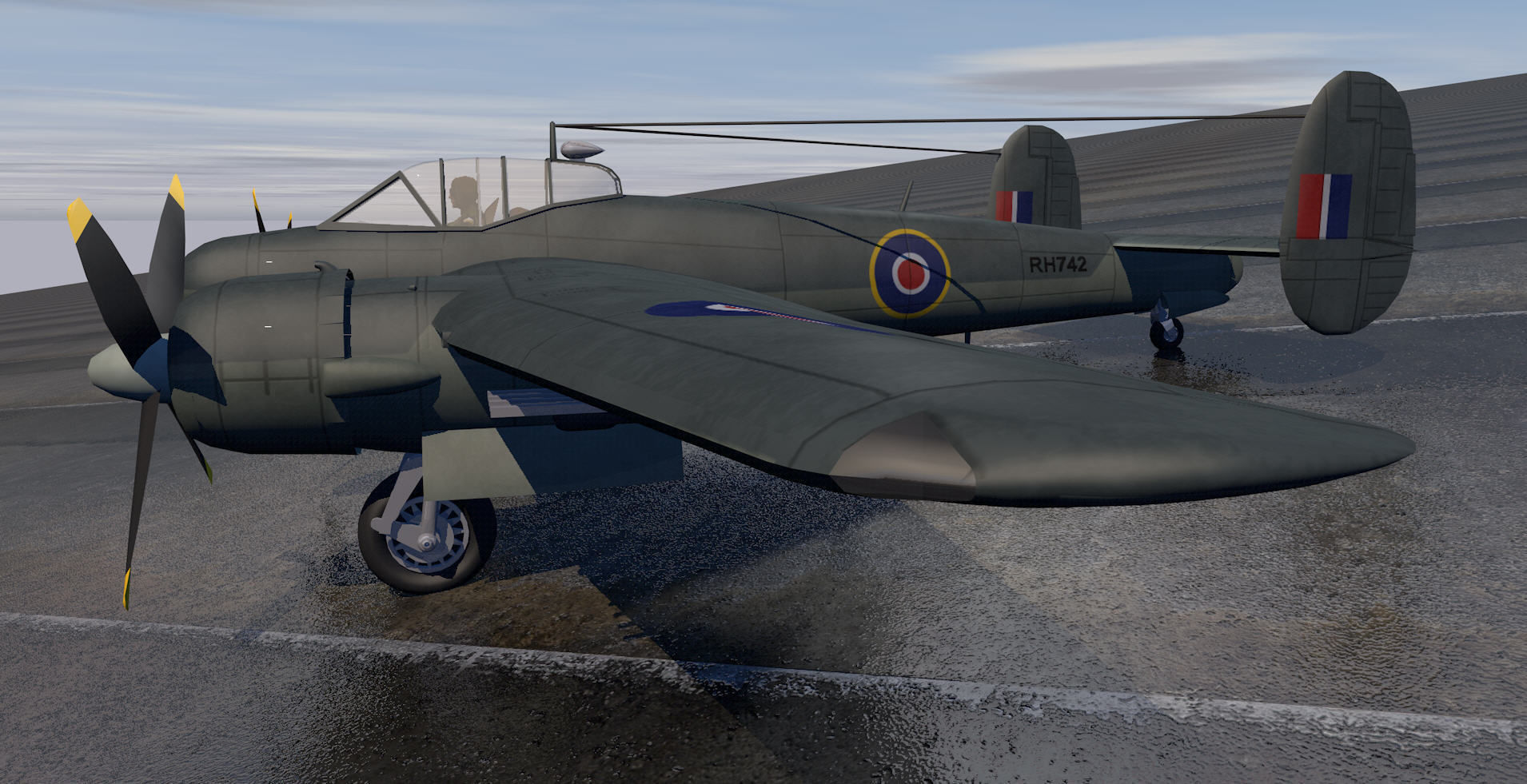 Bristol Brigand TF1 3D model | CGTrader