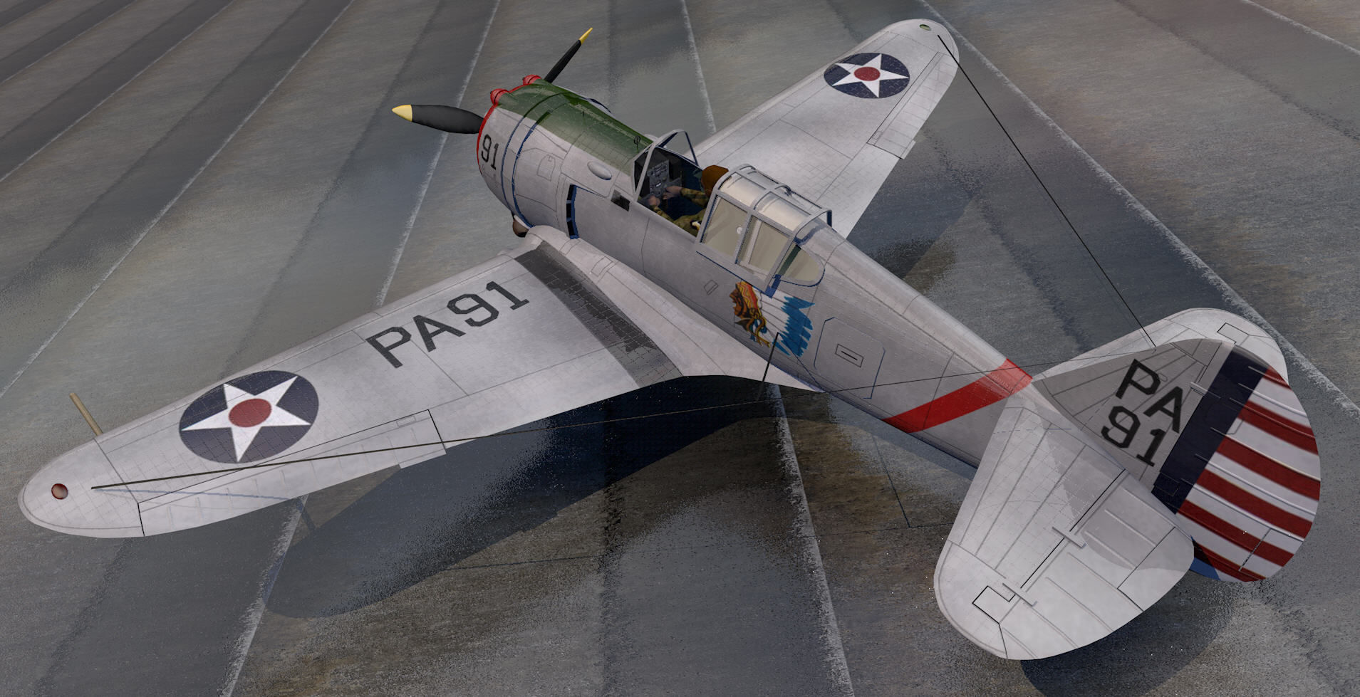Curtiss P-36A Hawk 3D model | CGTrader