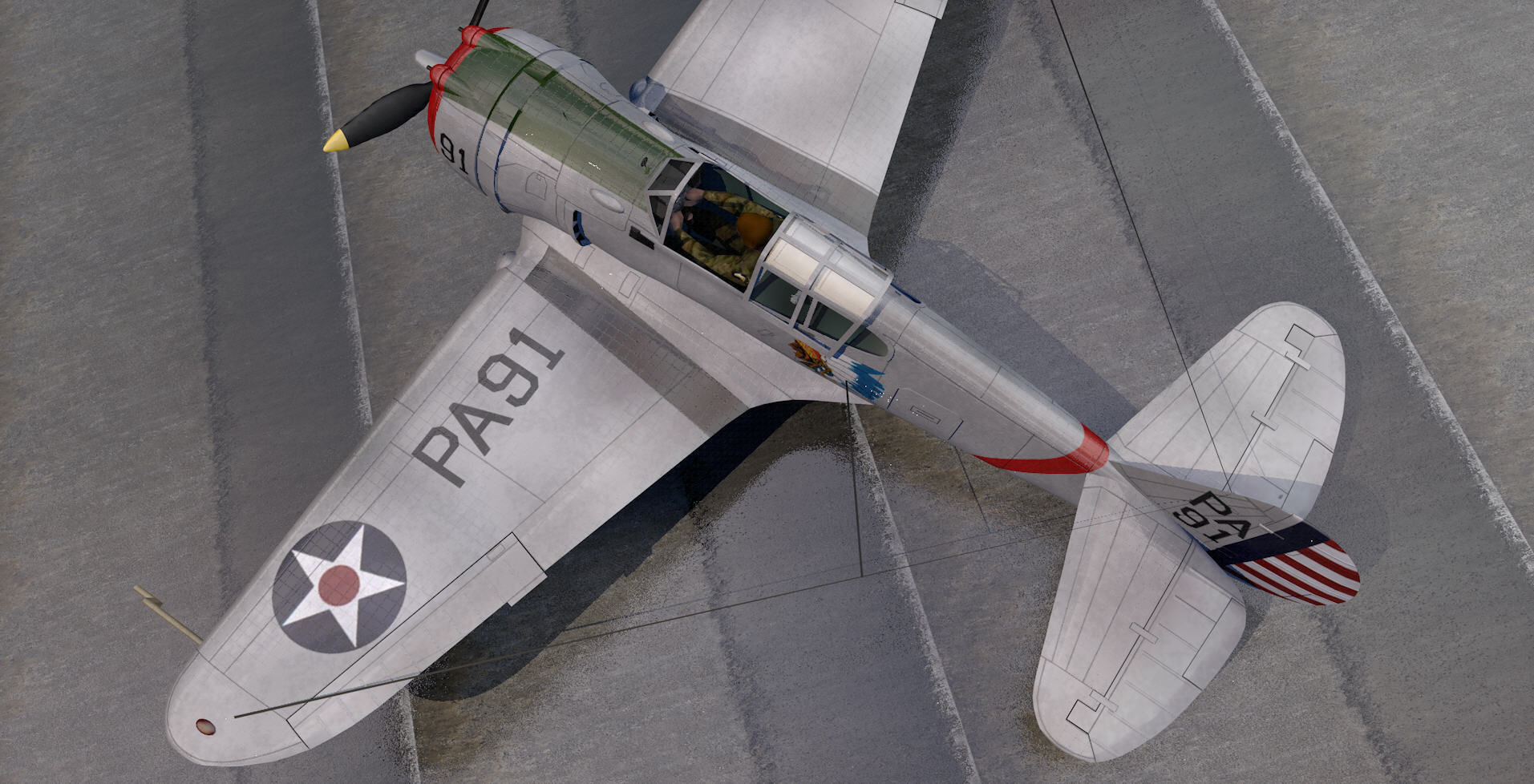 Curtiss P-36A Hawk 3D model | CGTrader
