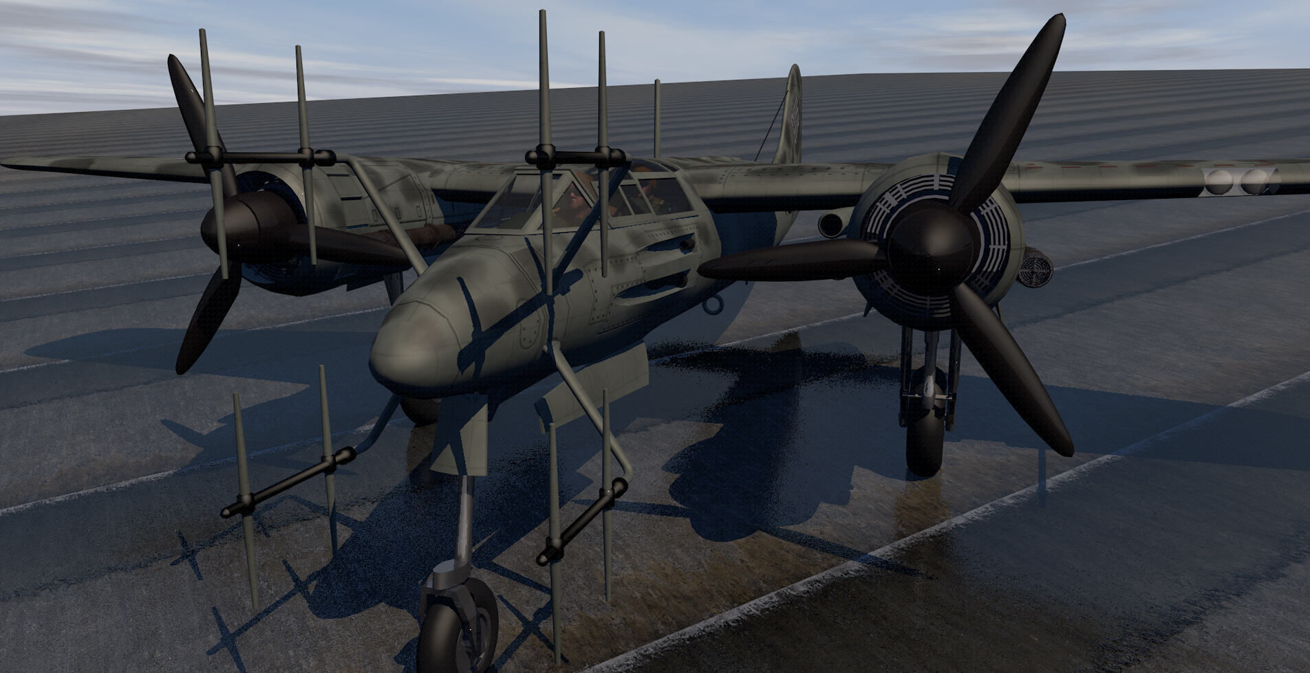 Focke-Wulf Ta-154A-0 3D model | CGTrader