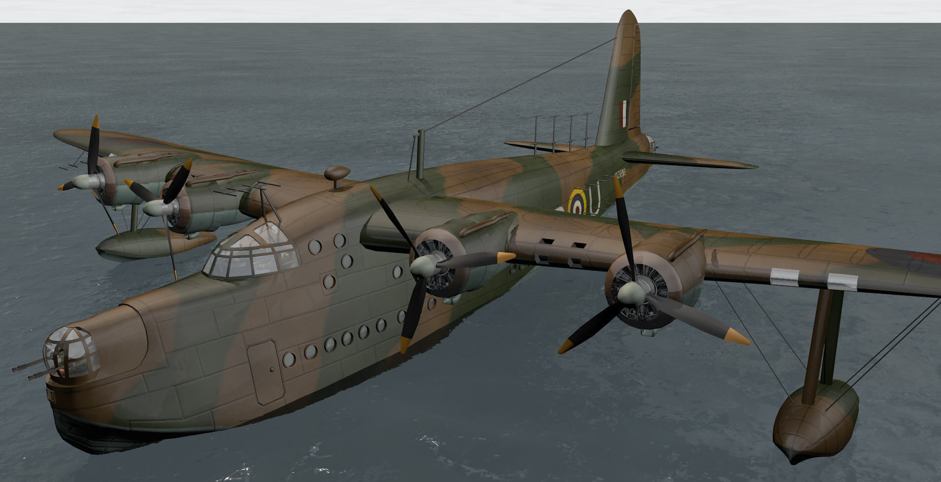 Short Sunderland Mk-2 3D model | CGTrader