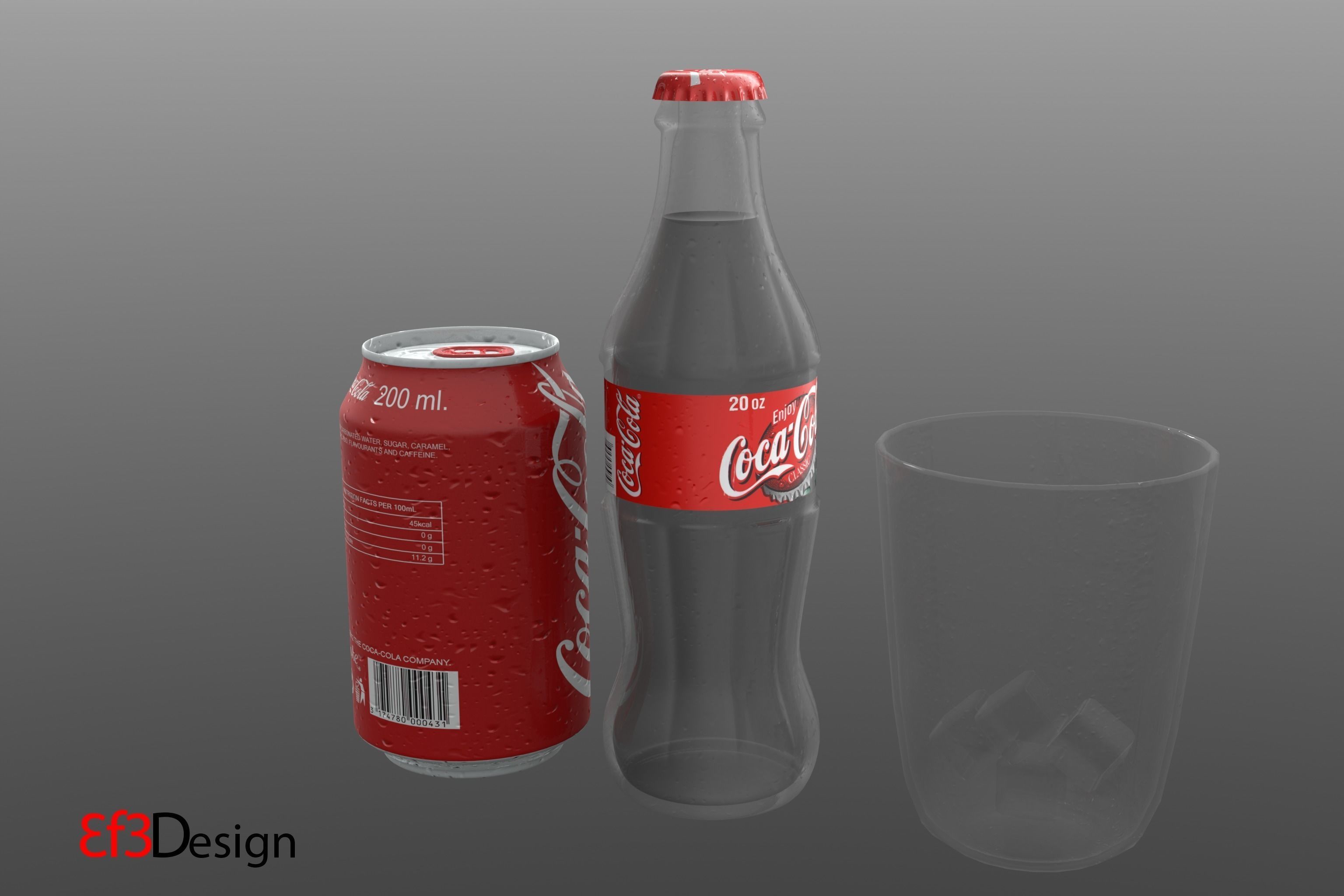 3D model Coca Cola VR / AR / low-poly | CGTrader