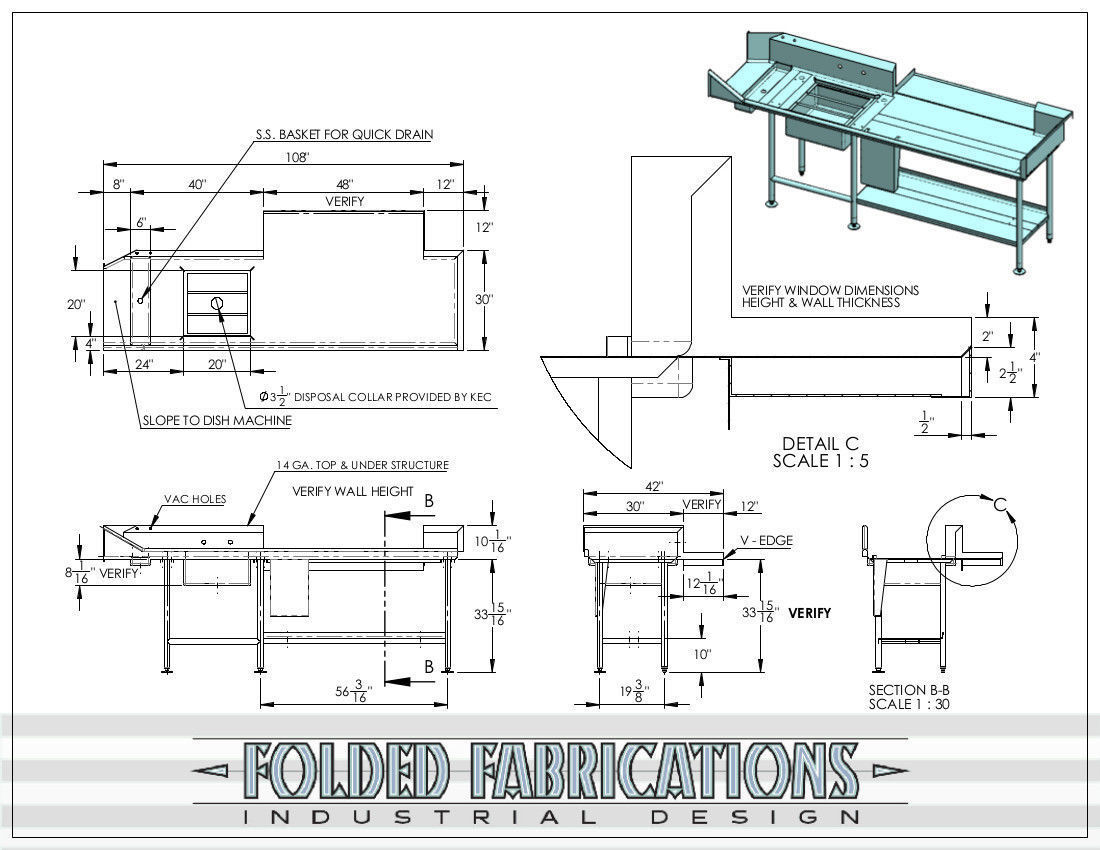 dirty dish table soiled disposal pass through window 3D model | CGTrader