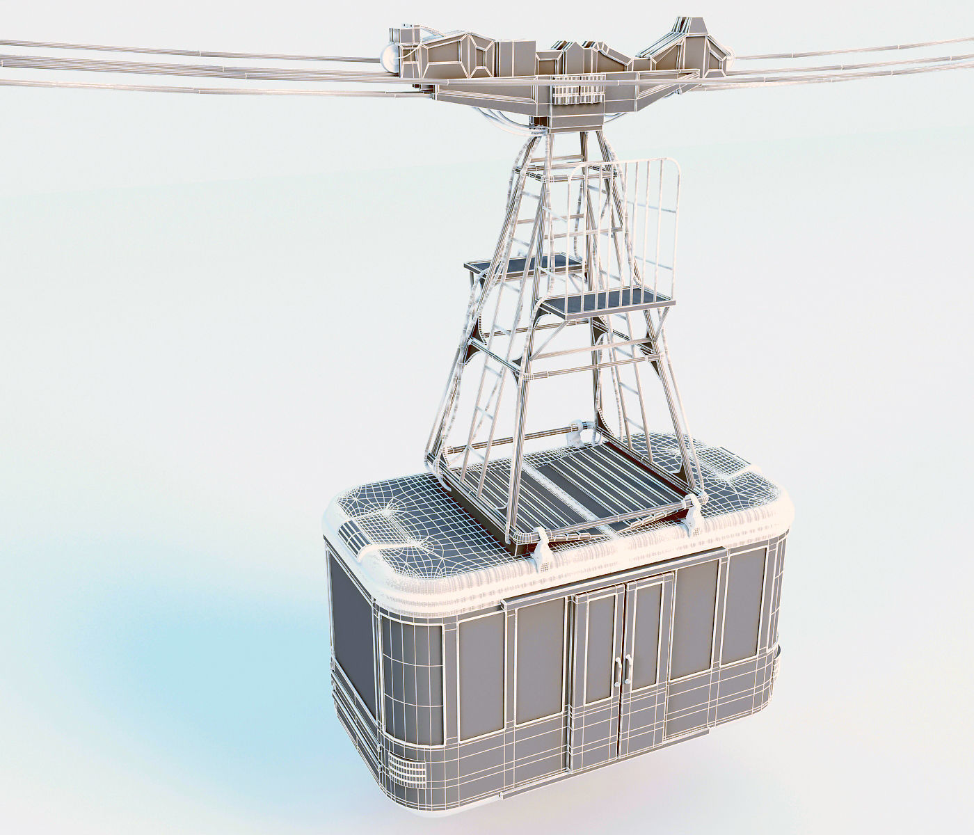 Cableway 3D model | CGTrader