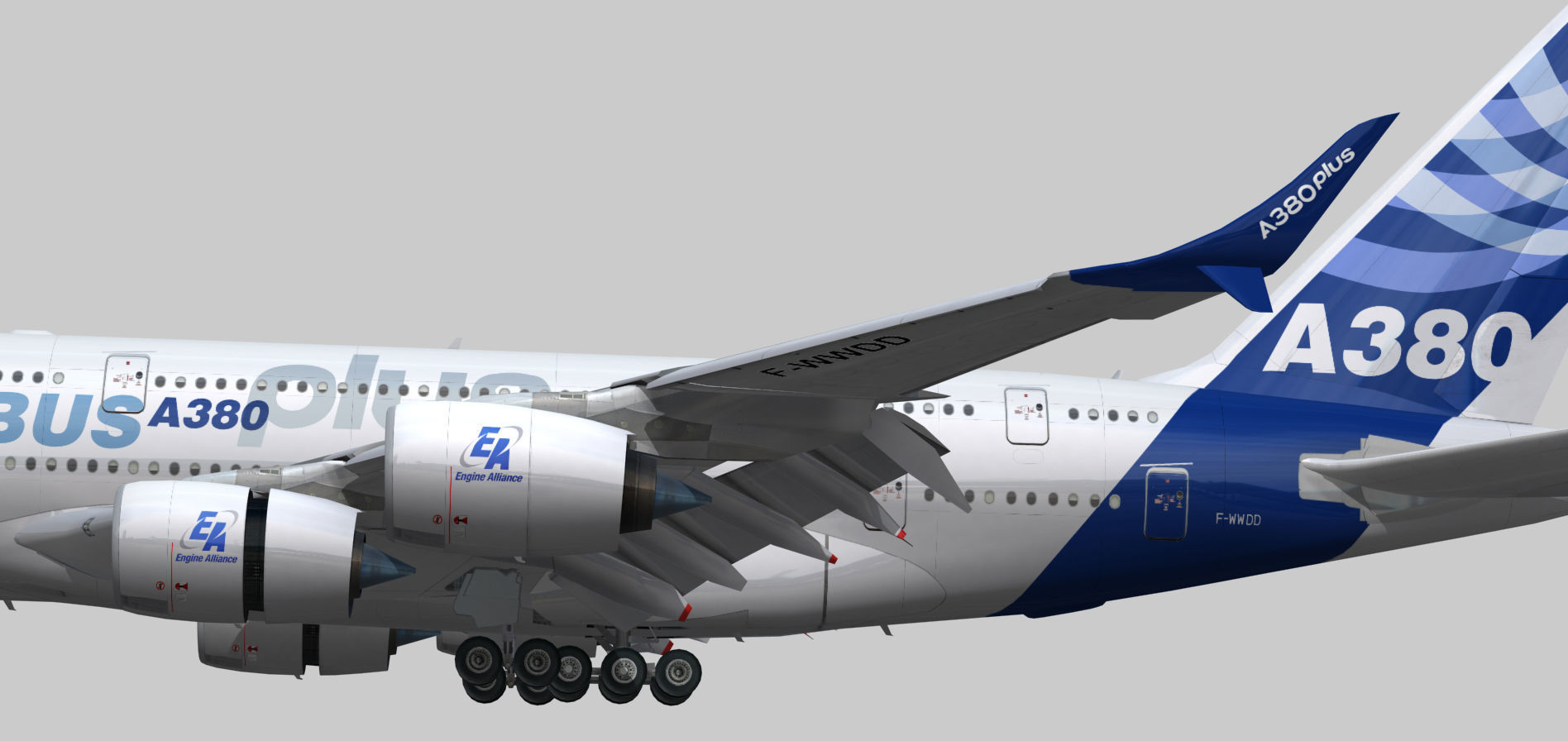 3D model Airbus A380 Plus 2017 Home livery VR / AR / low-poly rigged ...