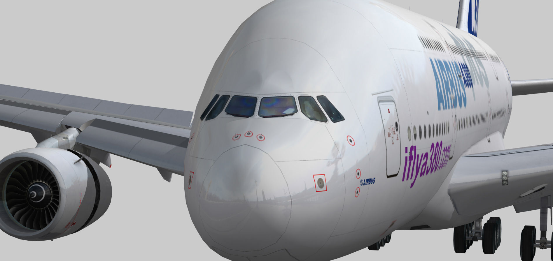 3D model Airbus A380 Plus 2017 Home livery VR / AR / low-poly rigged ...