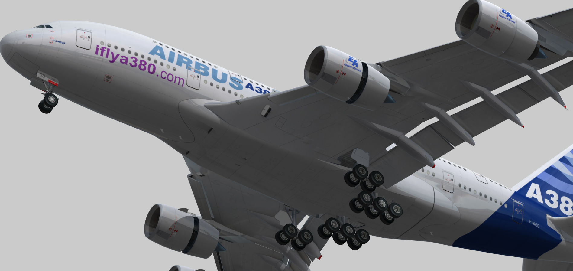 3D model Airbus A380 Plus 2017 Home livery VR / AR / low-poly rigged ...