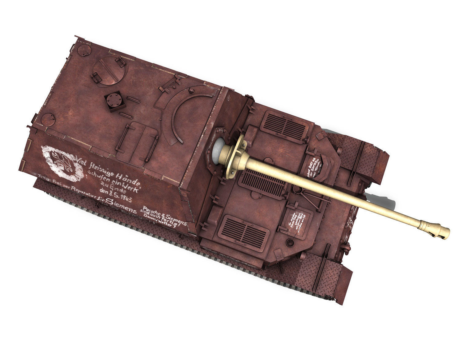 Ferdinand Tank destroyer - Last produced vehicle 3D model | CGTrader