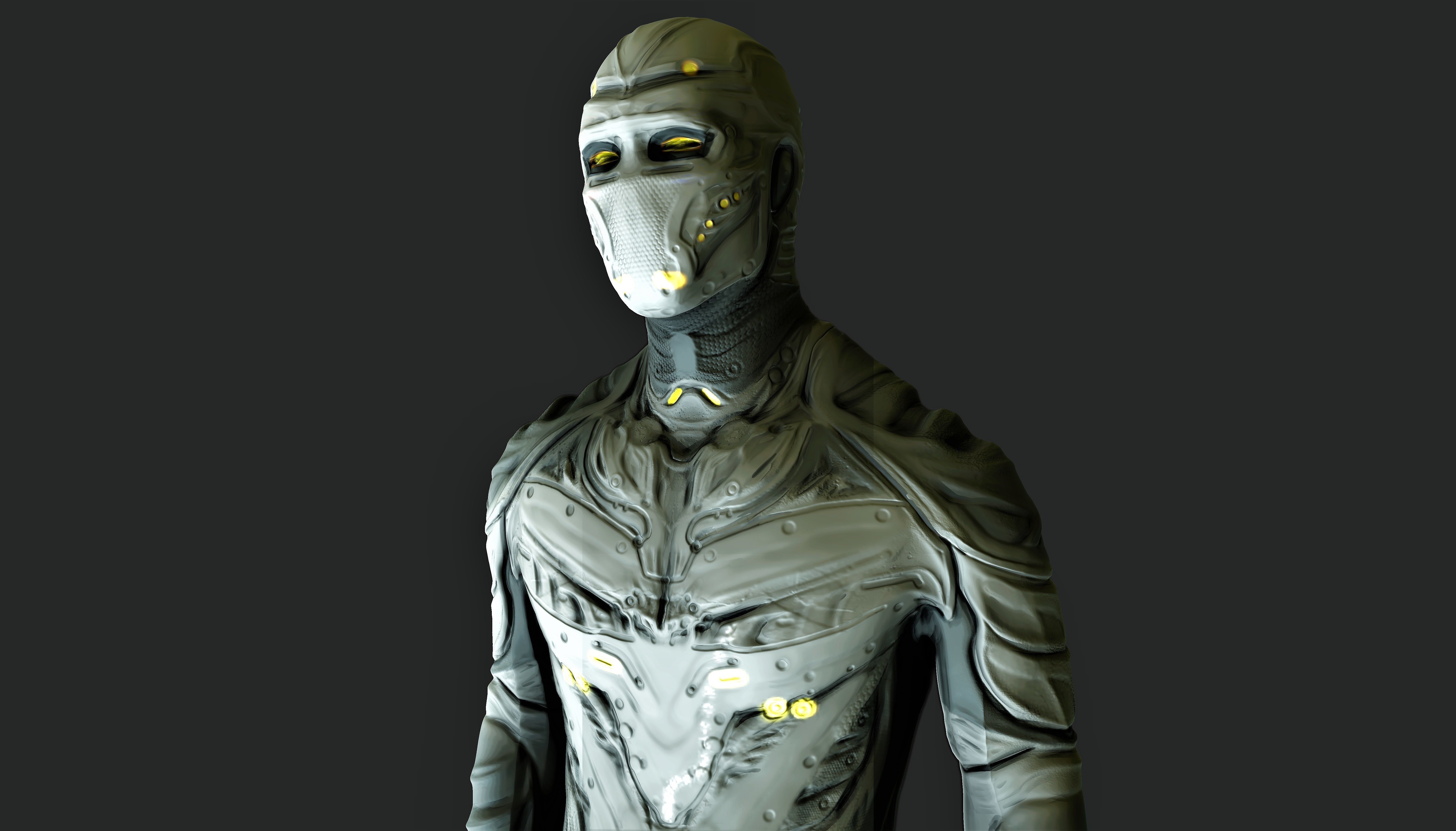 Futuristic Metal Man free 3D model | CGTrader