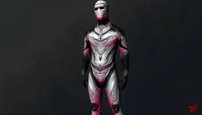 Futuristic Metal Man free 3D model | CGTrader