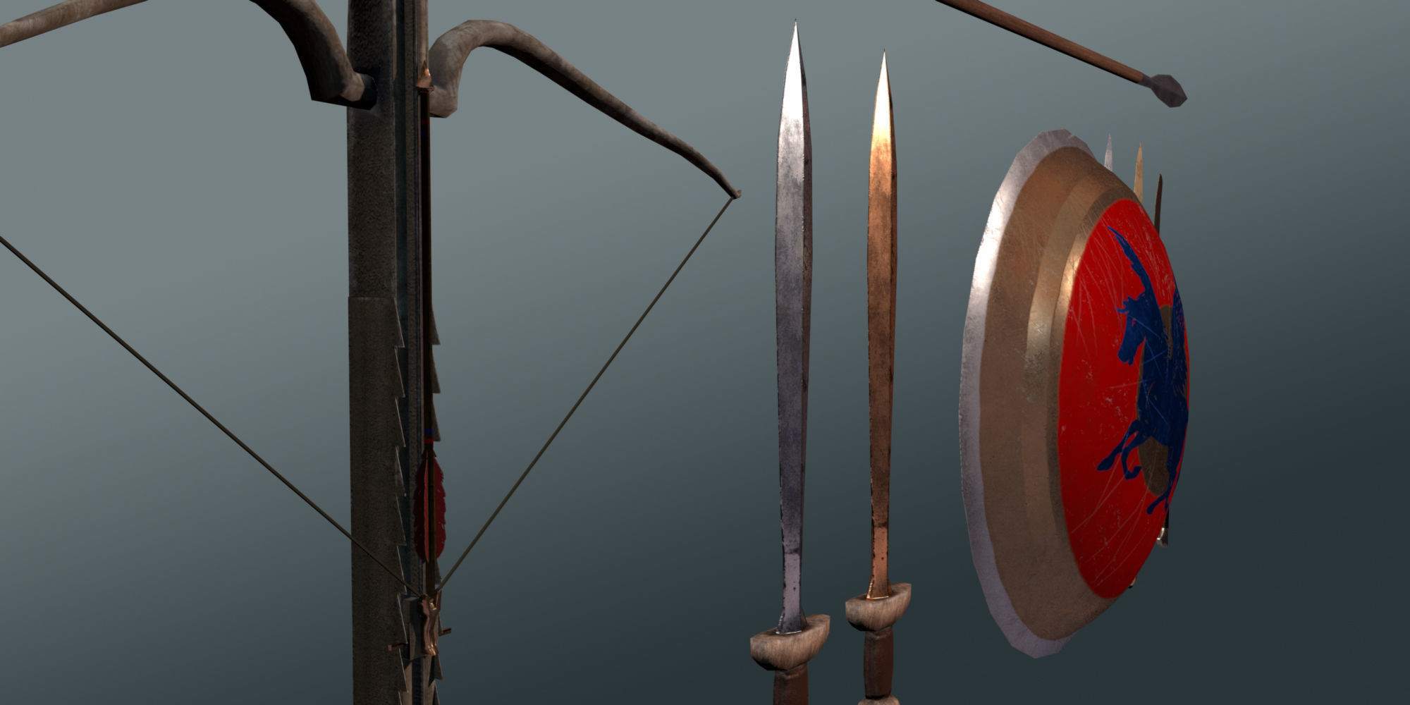 3D model Ancient Greek Weapons Pack VR / AR / low-poly | CGTrader