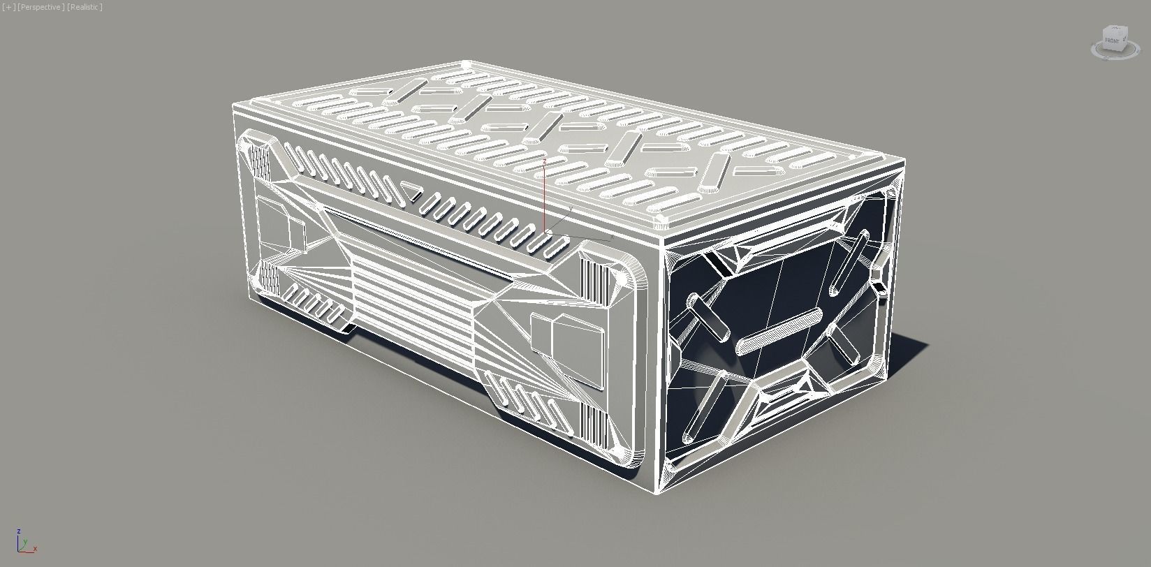 Sci-fi high-poly collection metal box 3D model | CGTrader