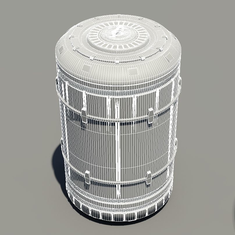 Sci-fi high-poly collection metal box 3D model | CGTrader