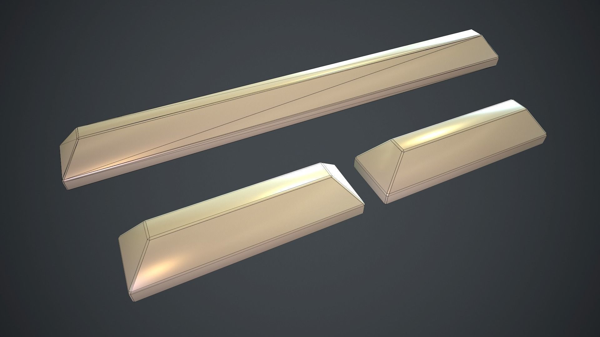3D model Rubber Parking Curb PBR Game Ready VR / AR / low-poly | CGTrader