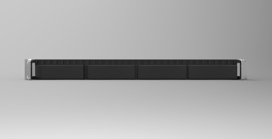 1RU 4 Bay Server 3D model | CGTrader