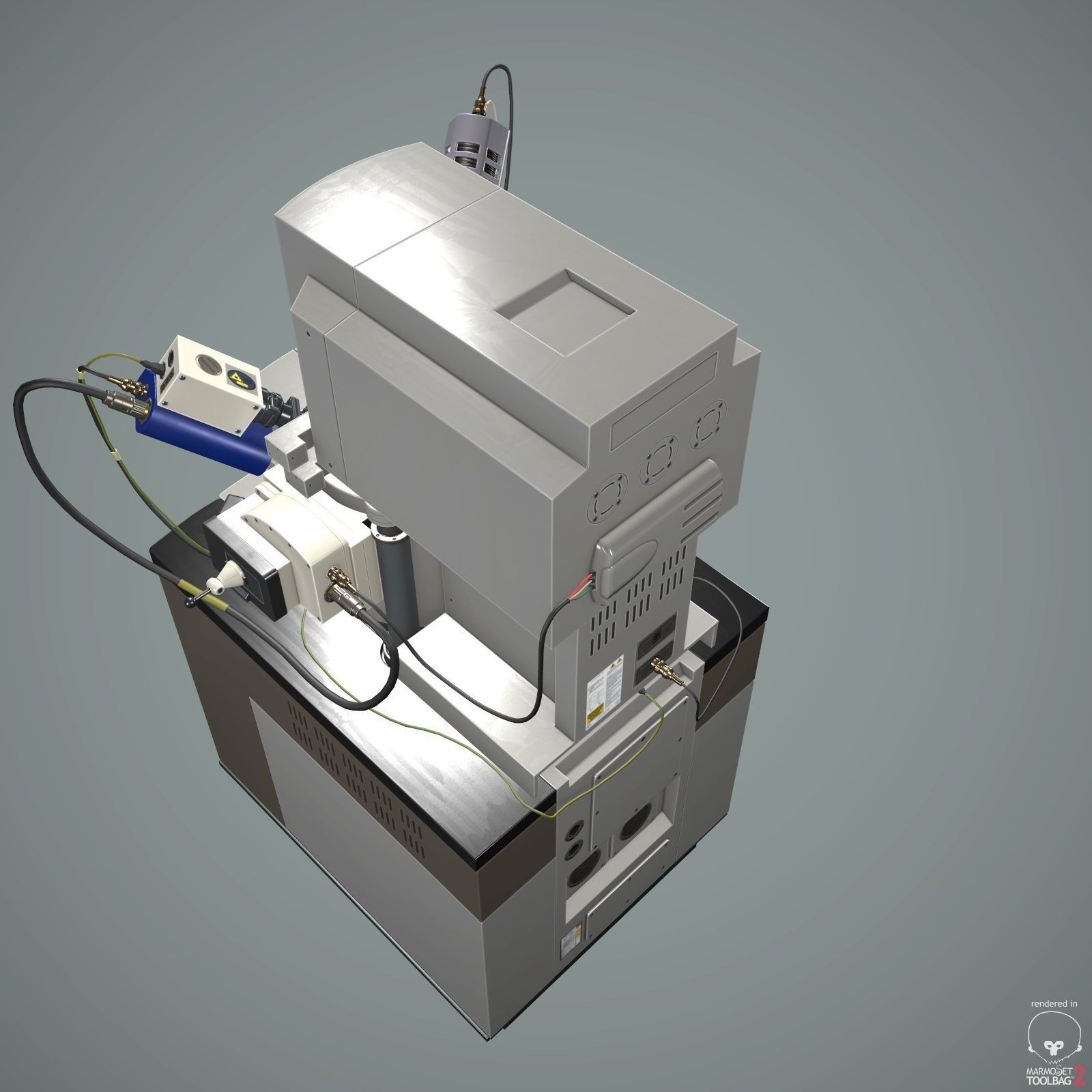 3D model Electron Microscope VR / AR / low-poly | CGTrader