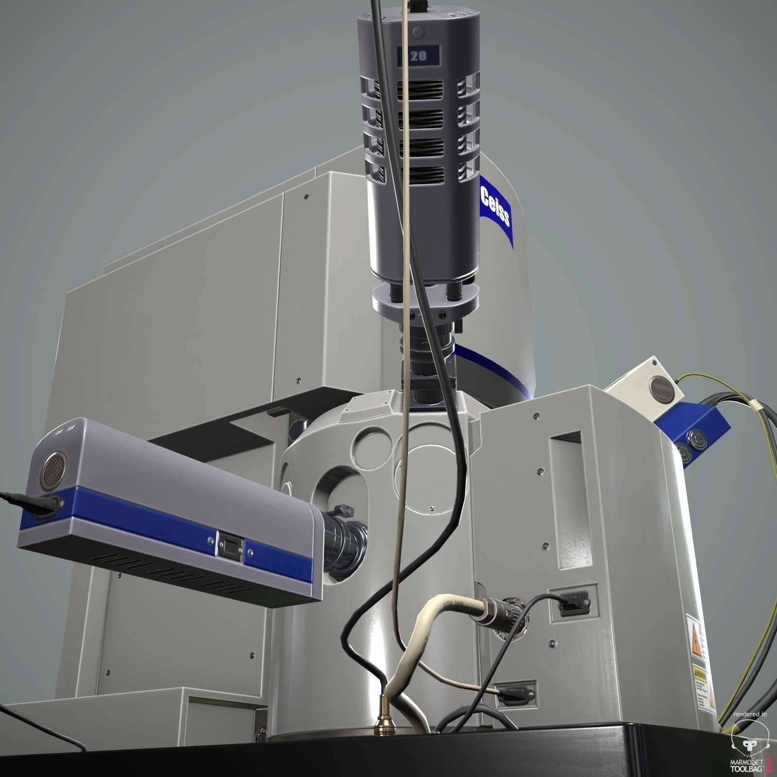 3D model Electron Microscope VR / AR / low-poly | CGTrader