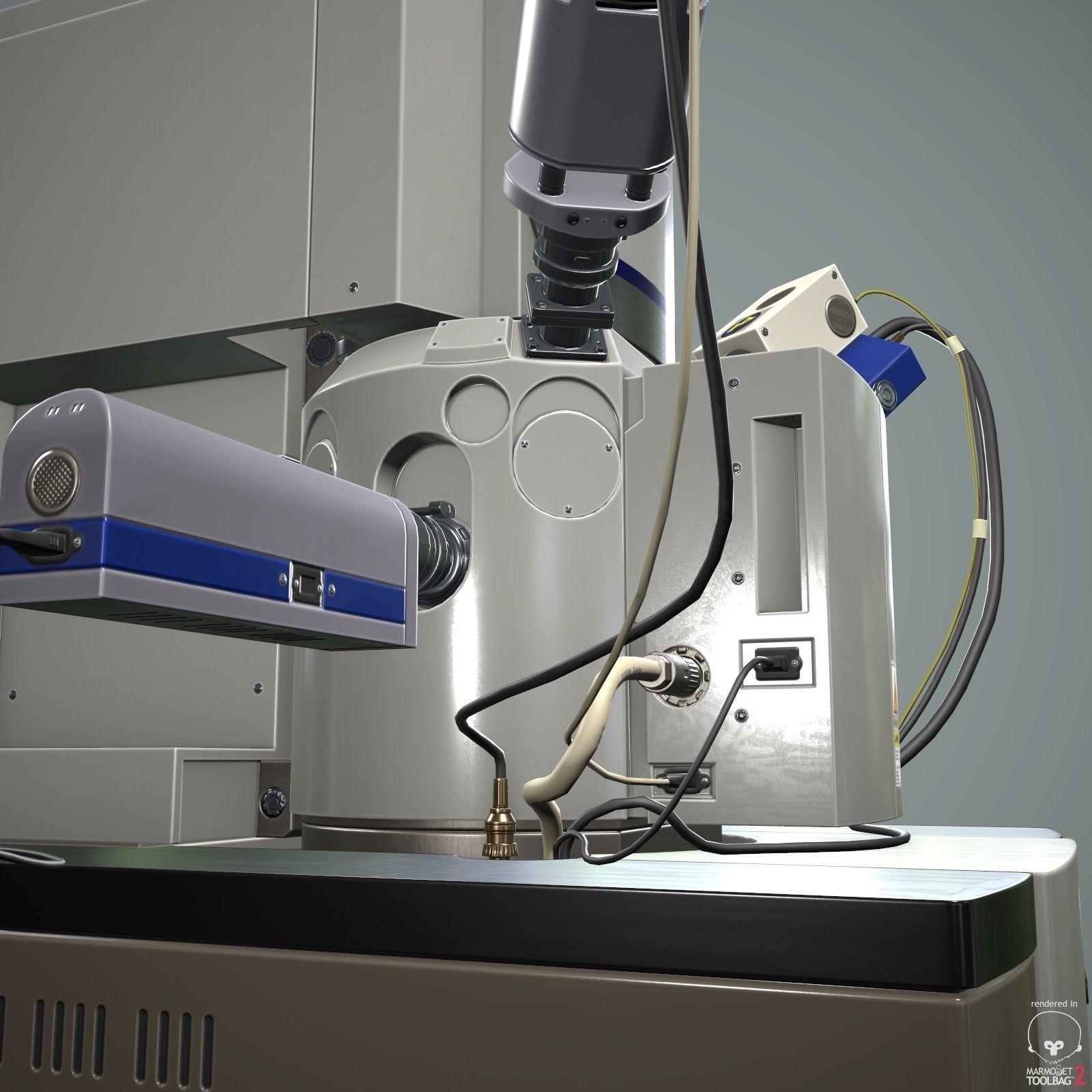 3D model Electron Microscope VR / AR / low-poly | CGTrader