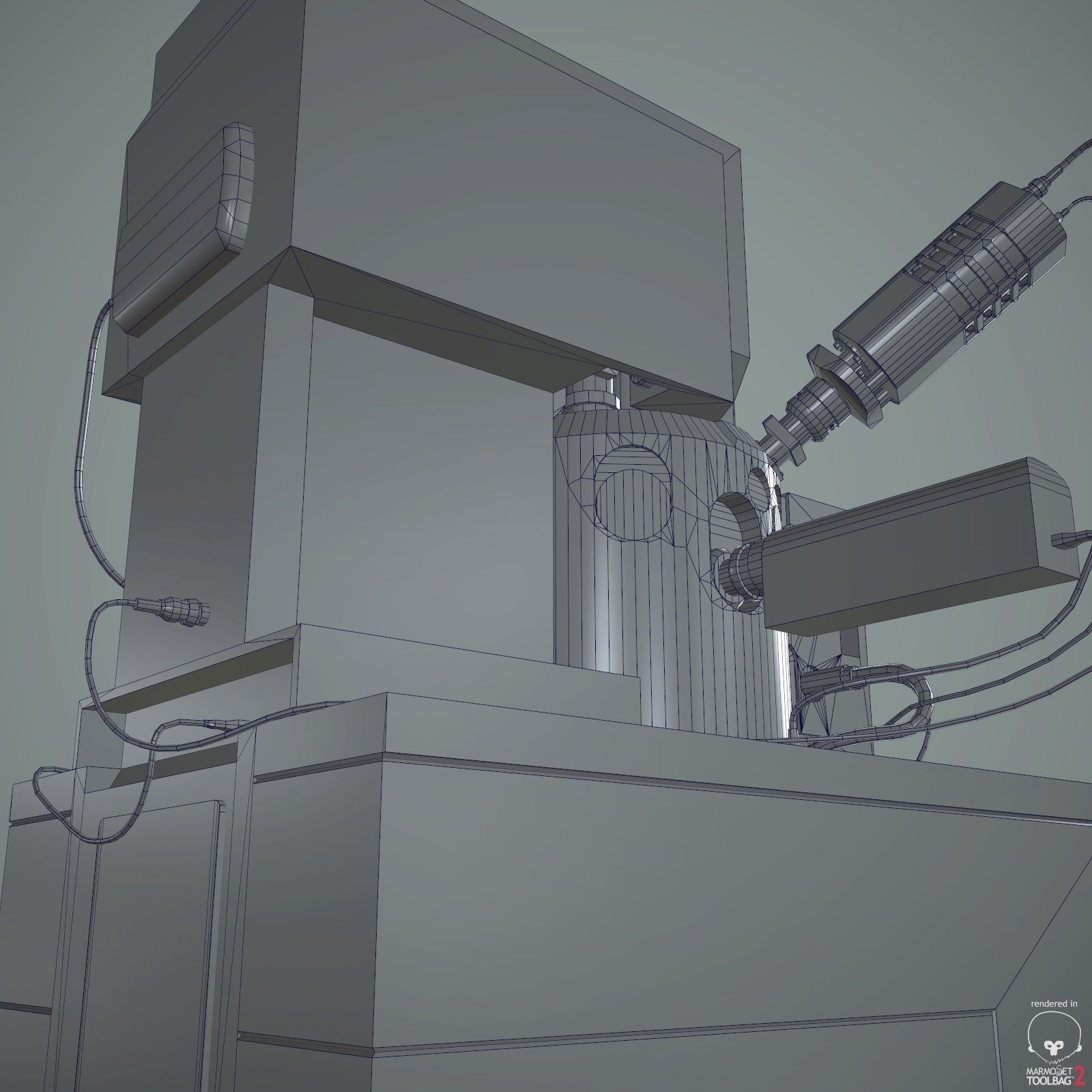 3D model Electron Microscope VR / AR / low-poly | CGTrader