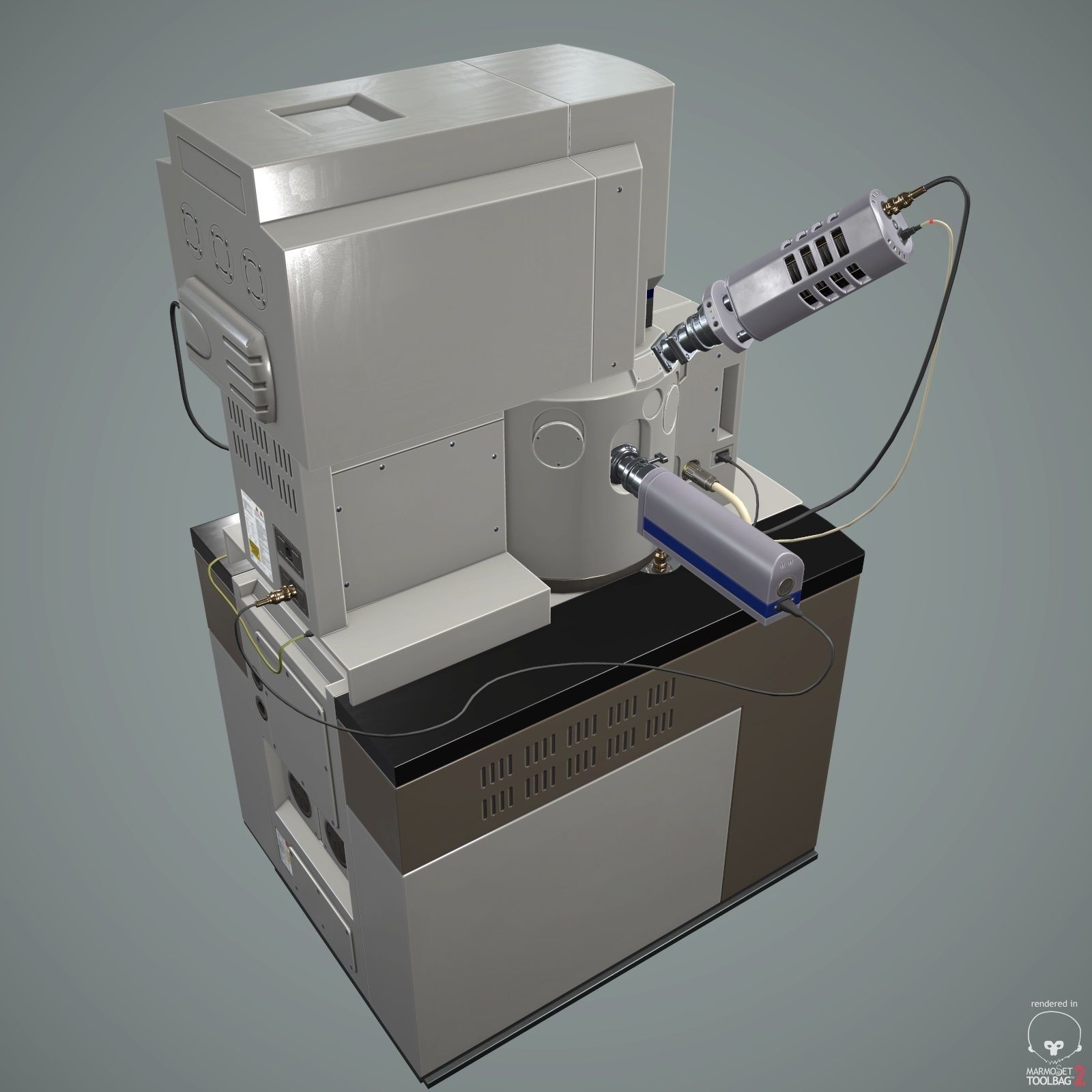 3D model Electron Microscope VR / AR / low-poly | CGTrader