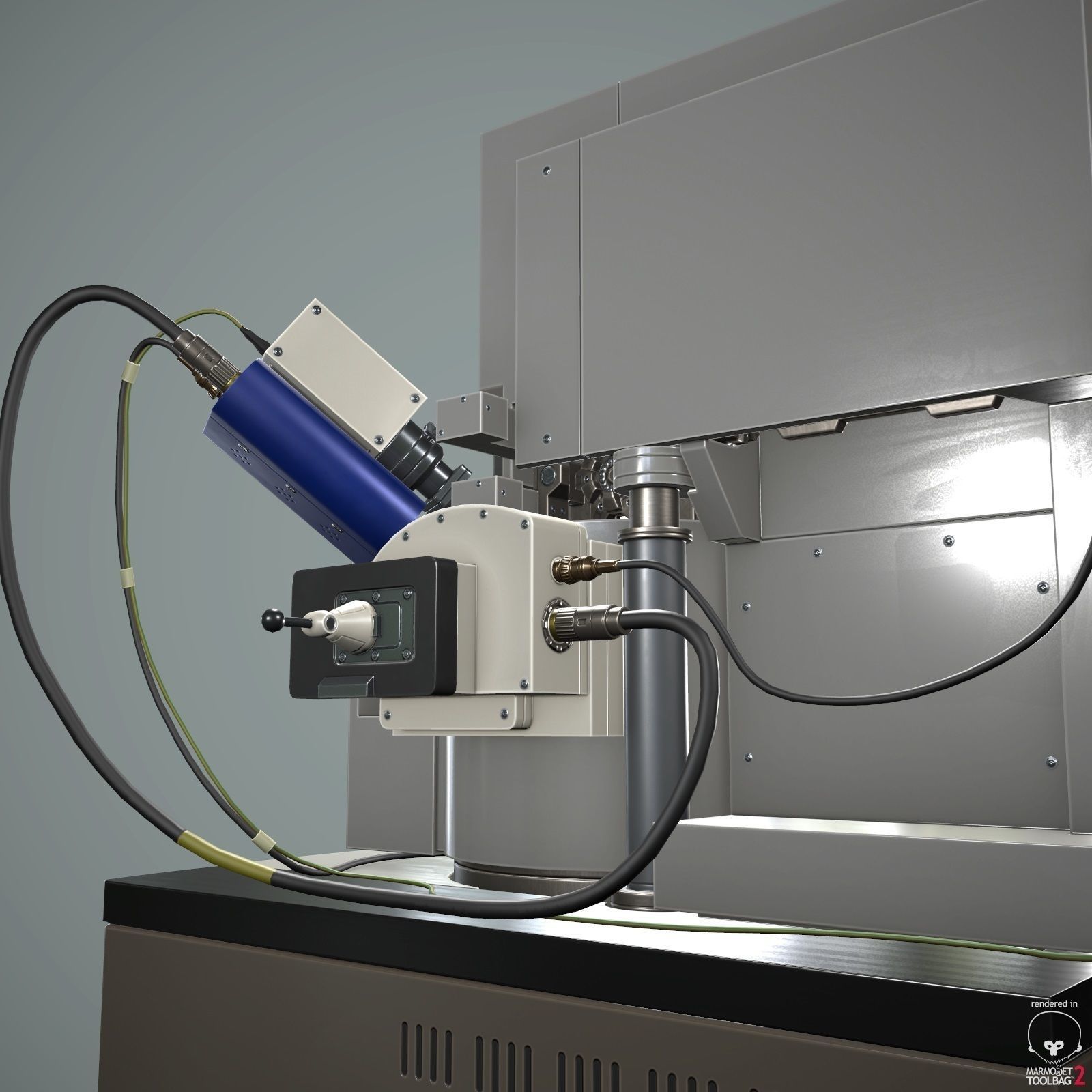 3D model Electron Microscope VR / AR / low-poly | CGTrader