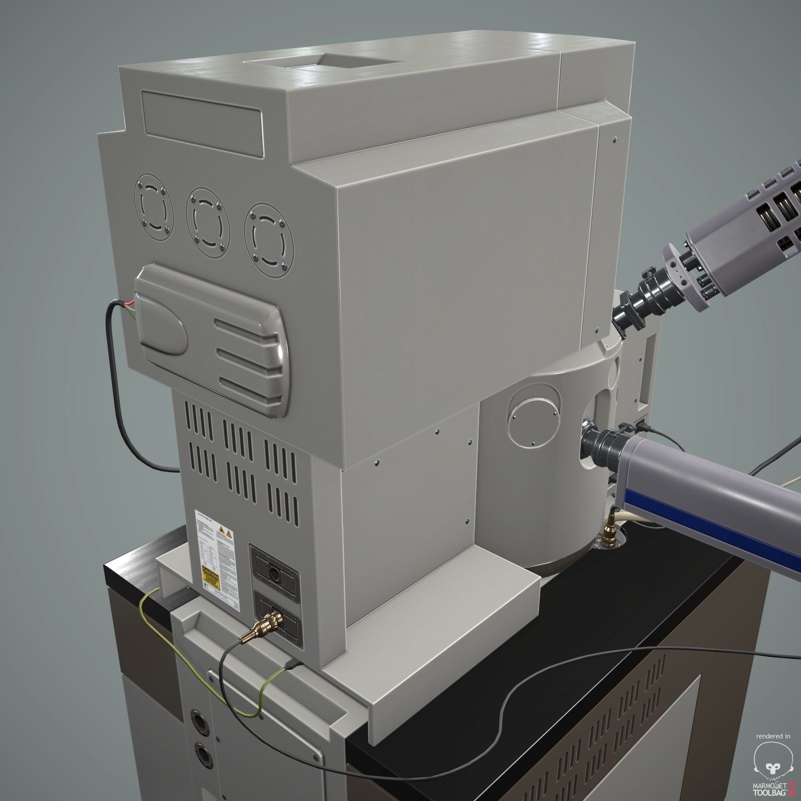3D model Electron Microscope VR / AR / low-poly | CGTrader