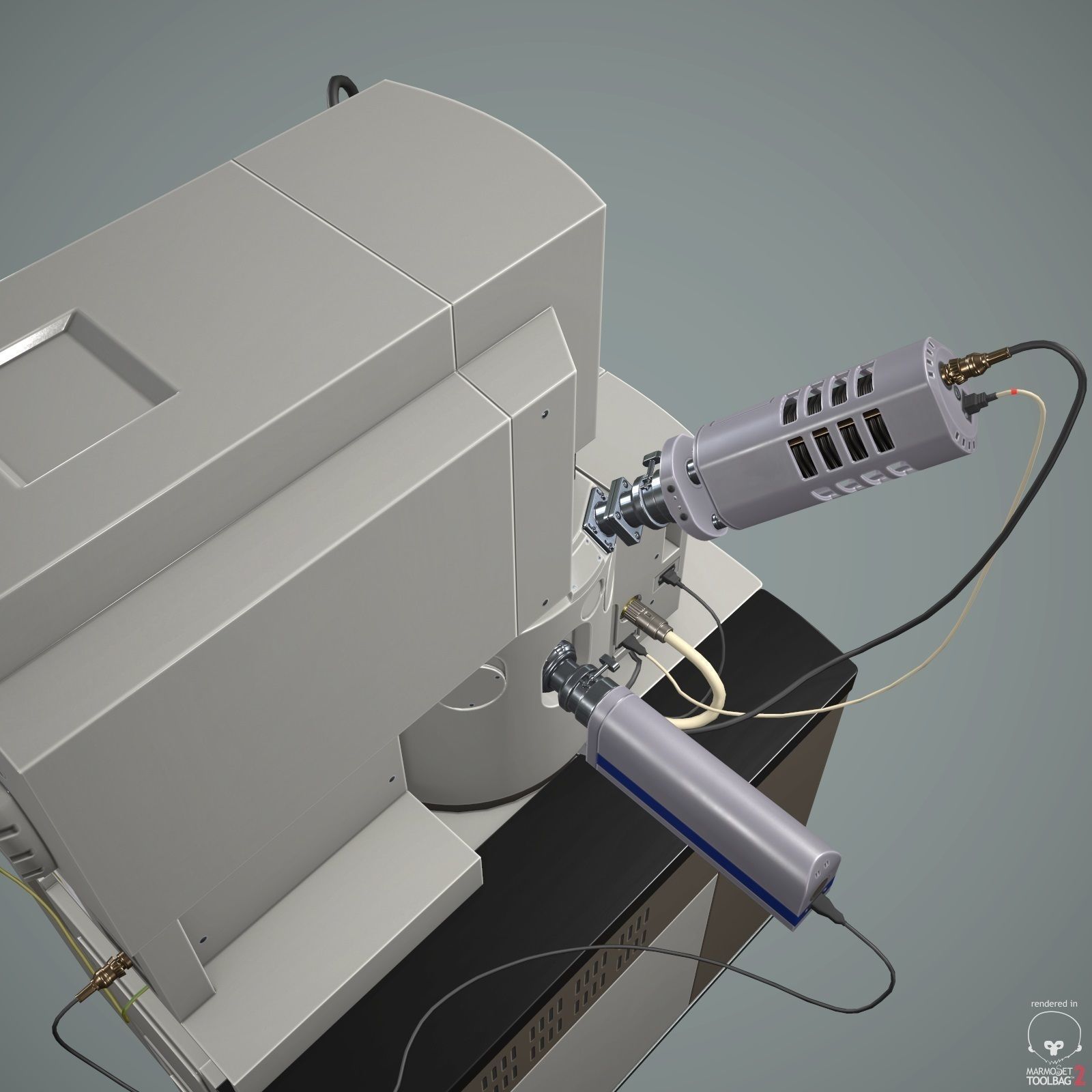 3D model Electron Microscope VR / AR / low-poly | CGTrader