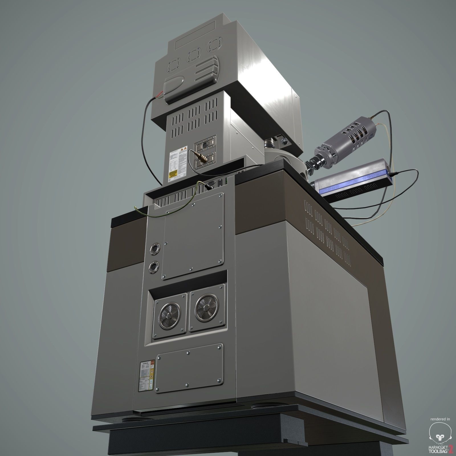 3D model Electron Microscope VR / AR / low-poly | CGTrader