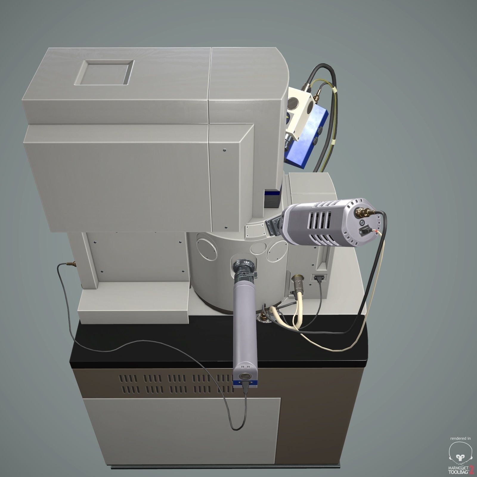 3D model Electron Microscope VR / AR / low-poly | CGTrader