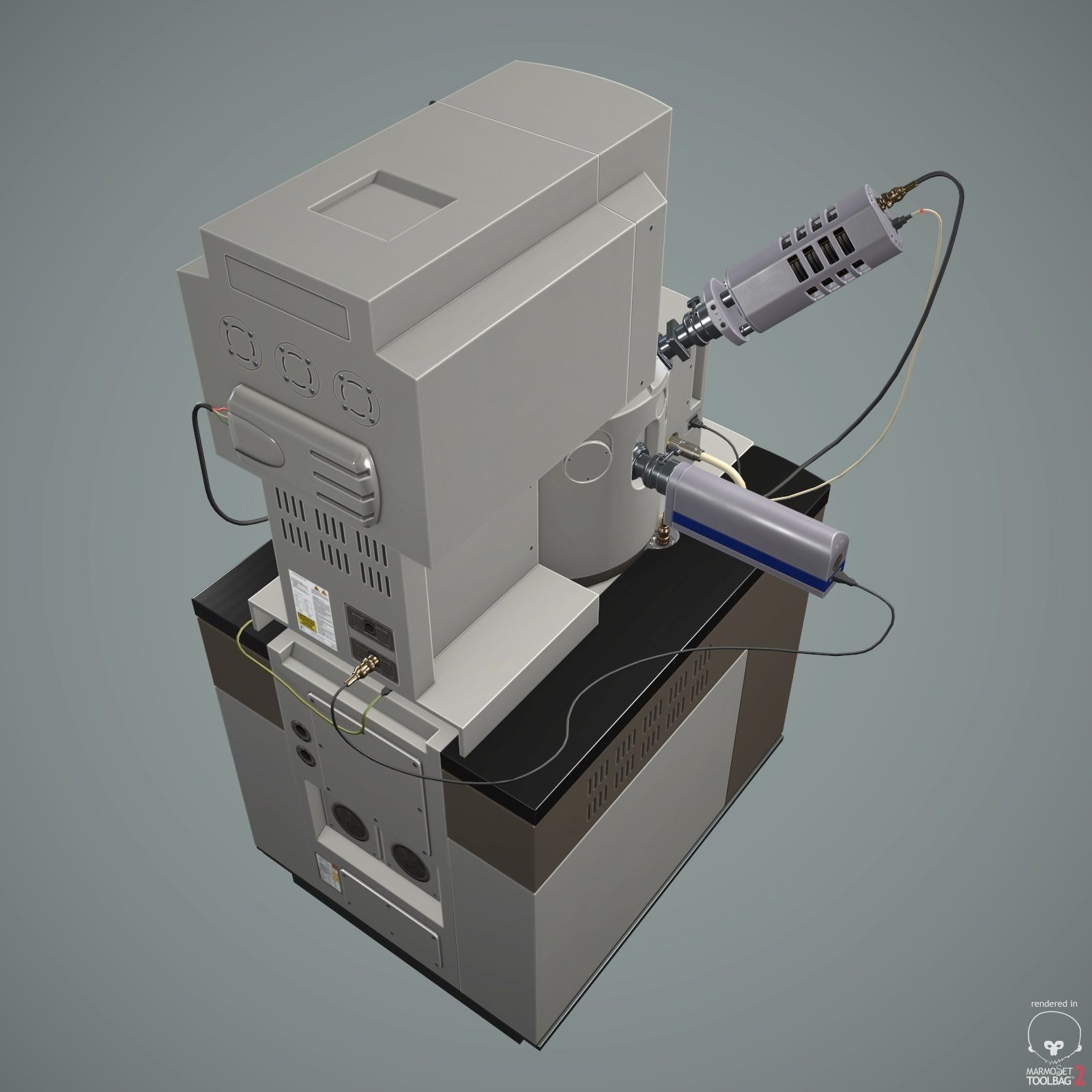 3D model Electron Microscope VR / AR / low-poly | CGTrader