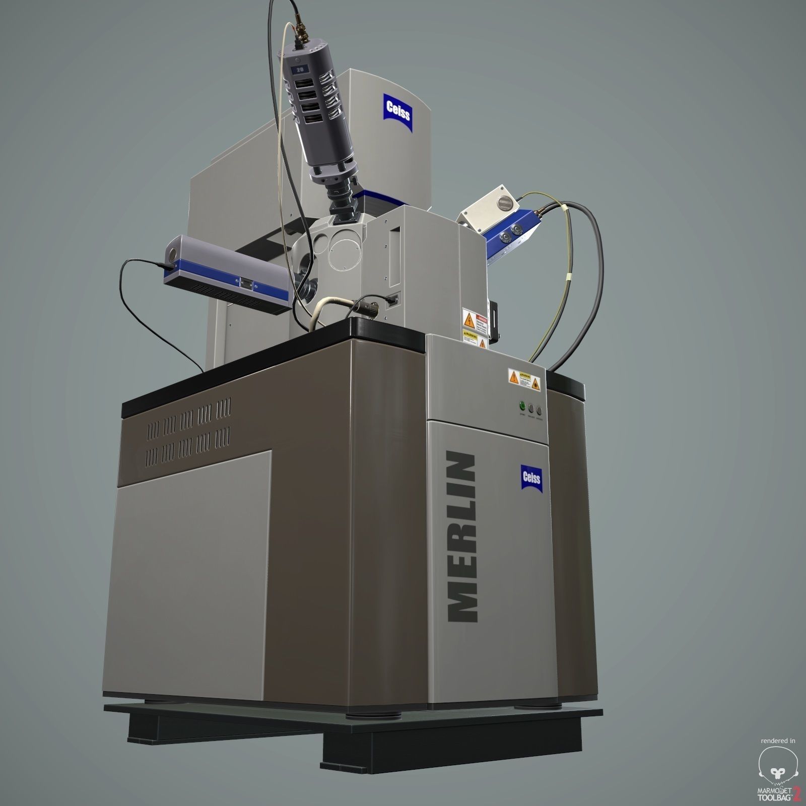3D model Electron Microscope VR / AR / low-poly | CGTrader
