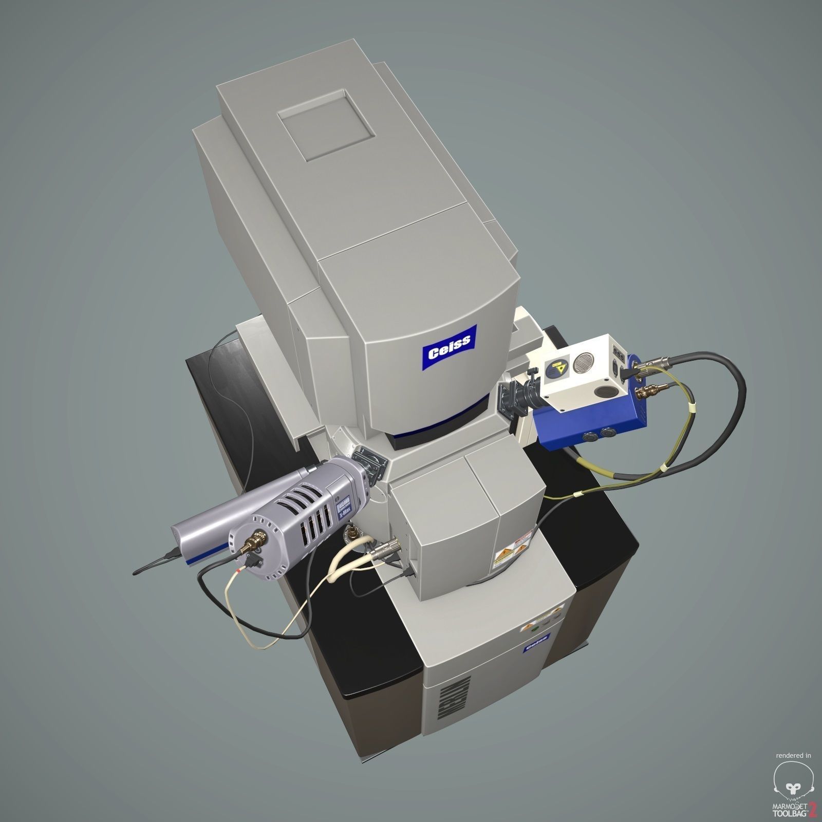 3D model Electron Microscope VR / AR / low-poly | CGTrader