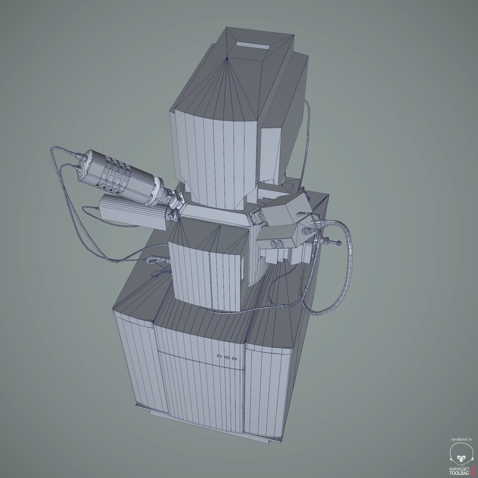 3D model Electron Microscope VR / AR / low-poly | CGTrader