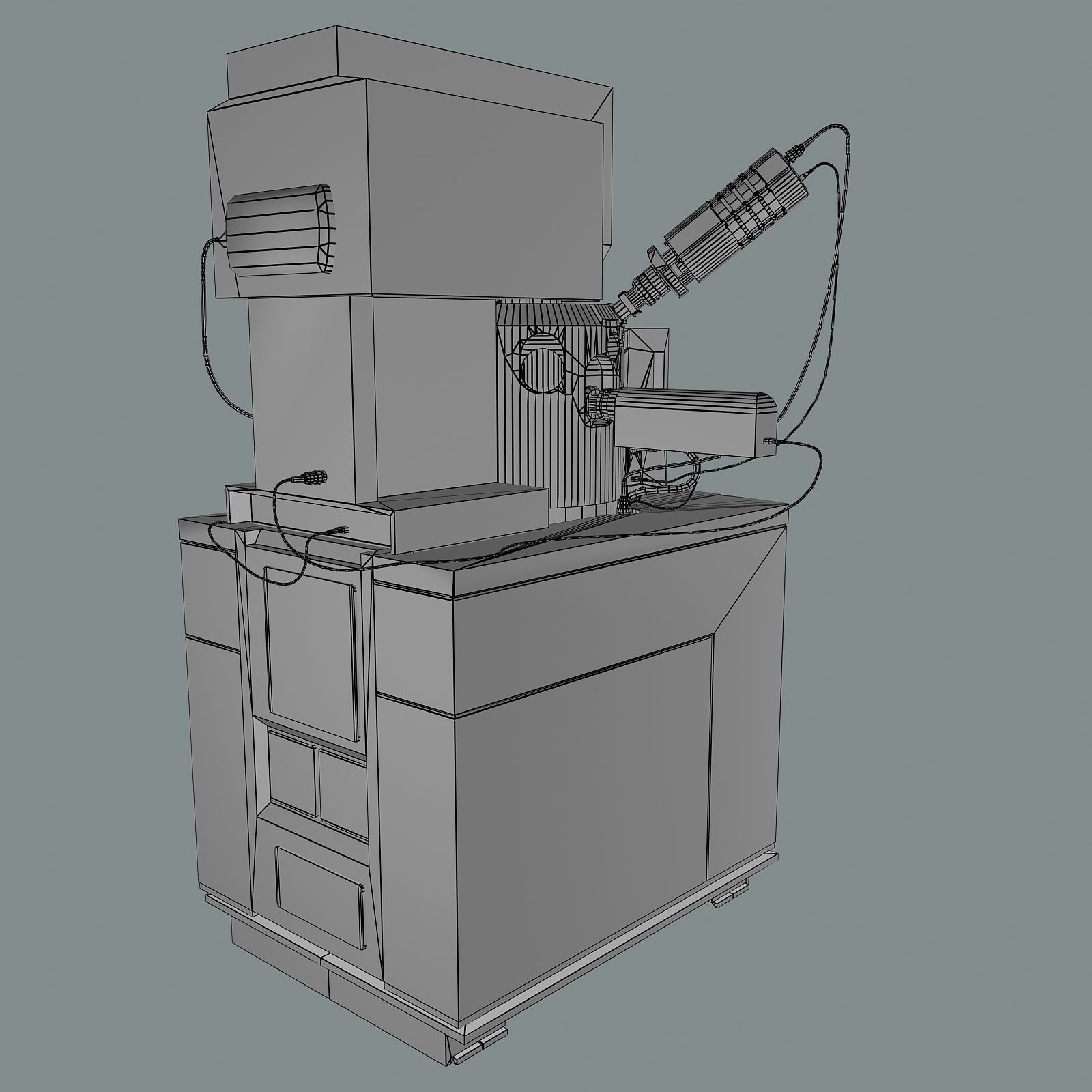 3D model Electron Microscope VR / AR / low-poly | CGTrader