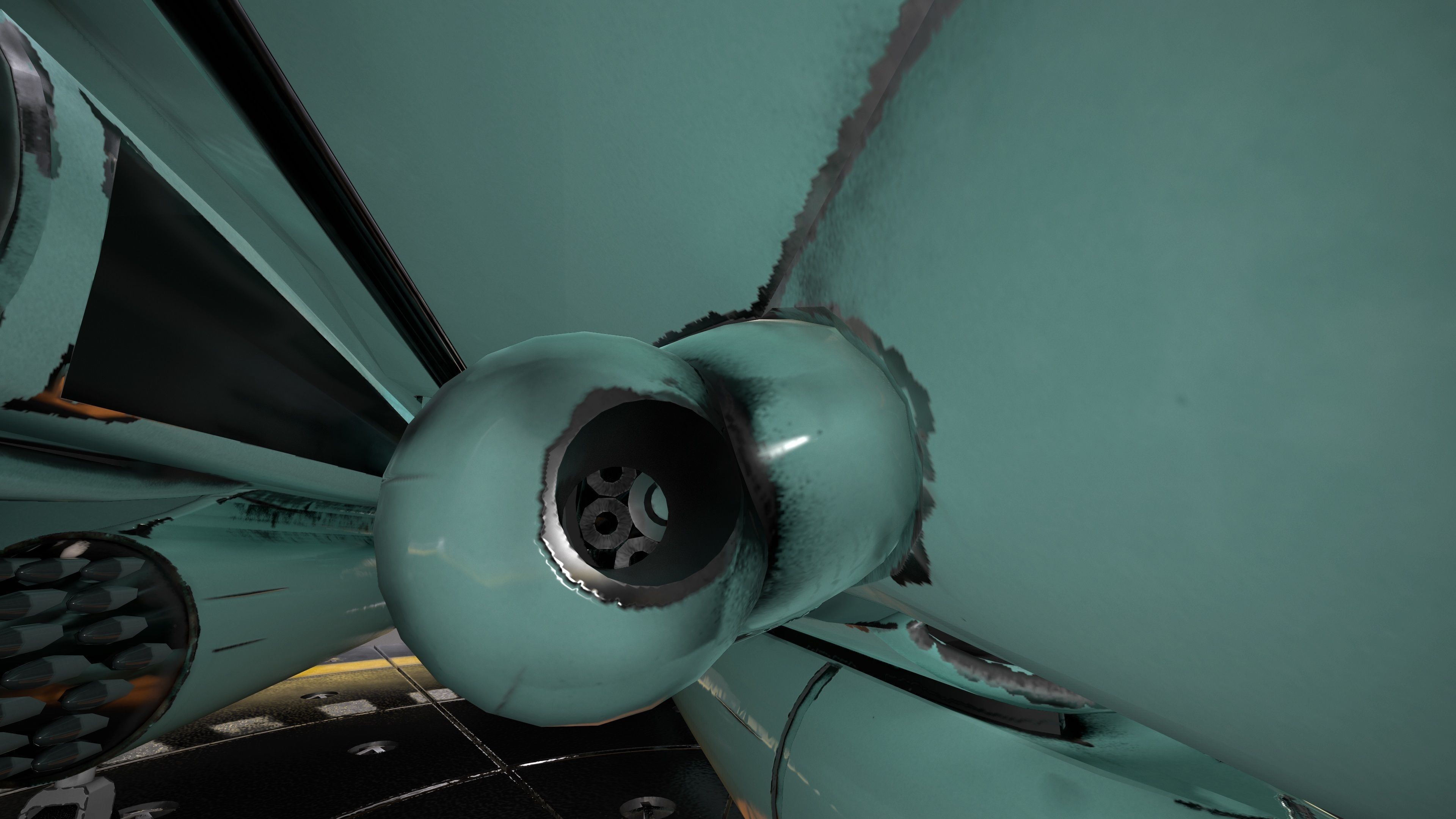 3D model Boomerang ground attack airplane VR / AR / low-poly rigged ...