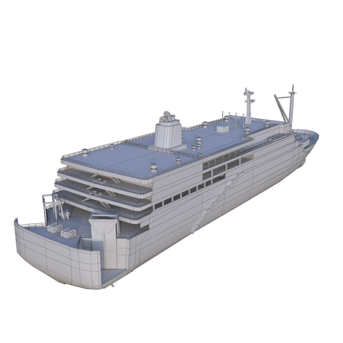 3D model ferry VR / AR / low-poly | CGTrader