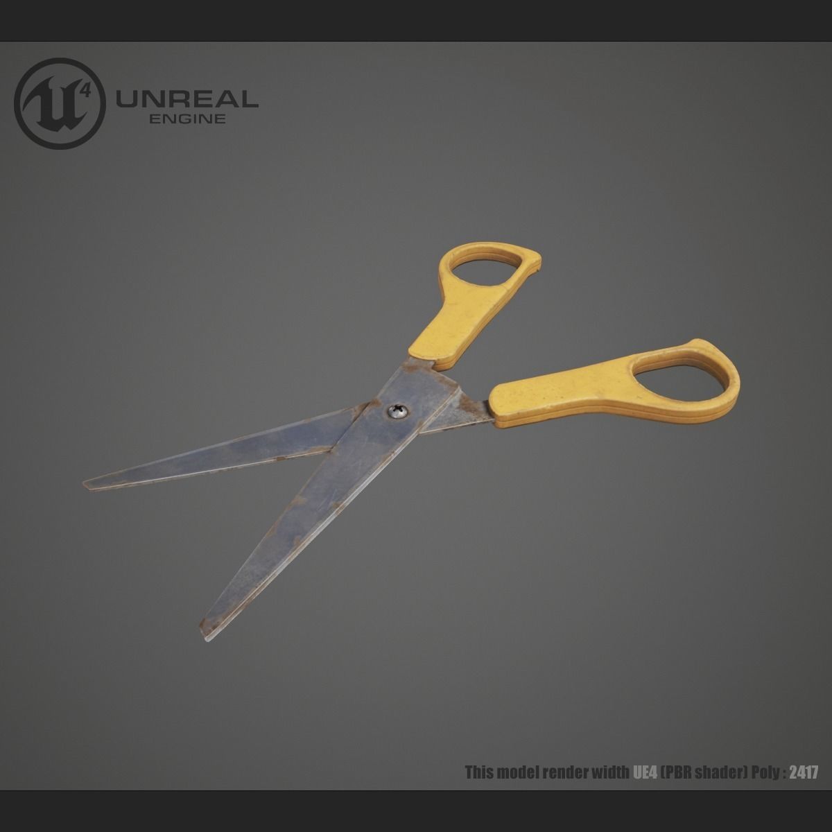 3D model Scissors unreal scissor VR / AR / low-poly | CGTrader