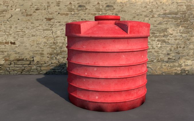 Water tank free VR / AR / low-poly 3D model | CGTrader