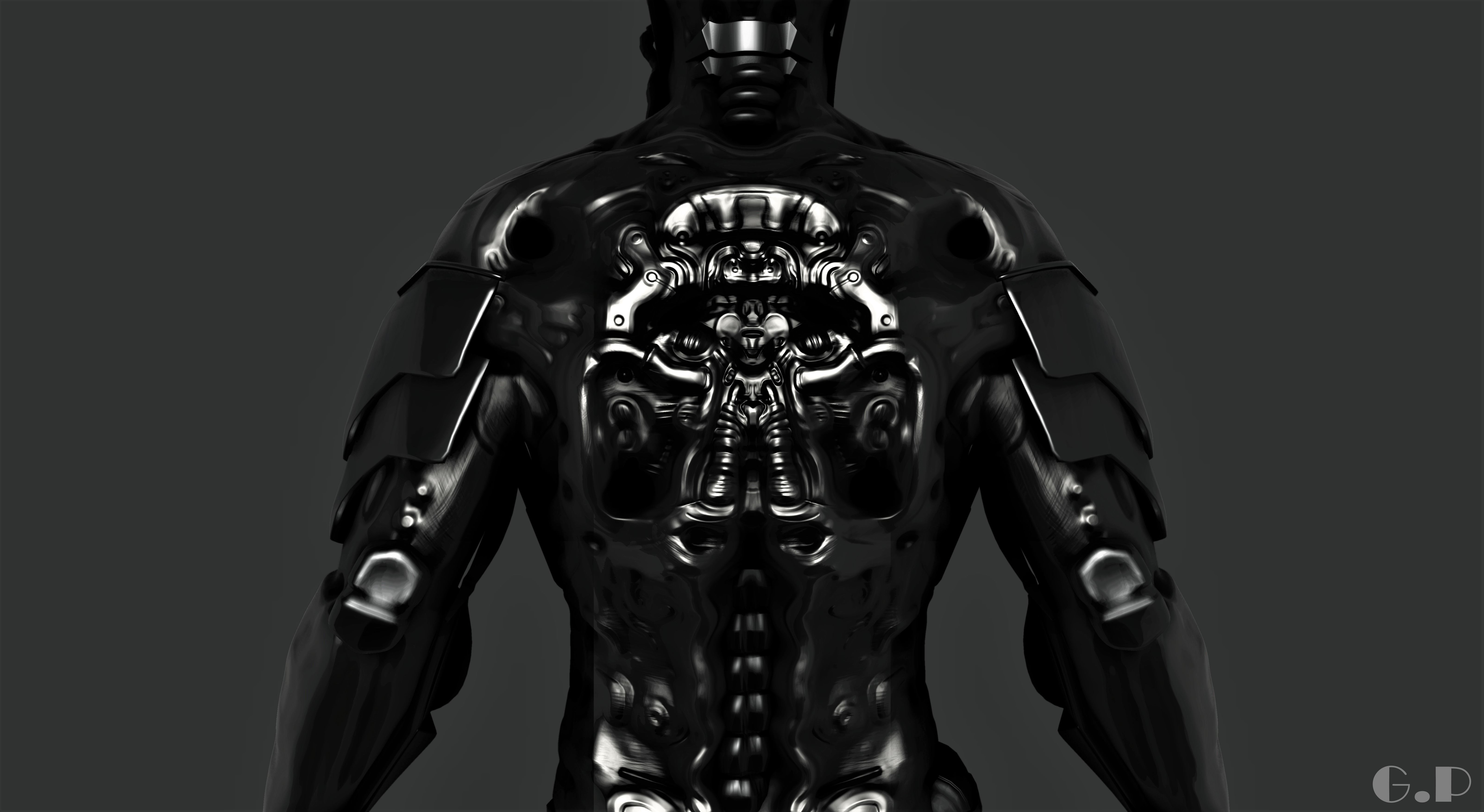 Titanium Armor free 3D model | CGTrader