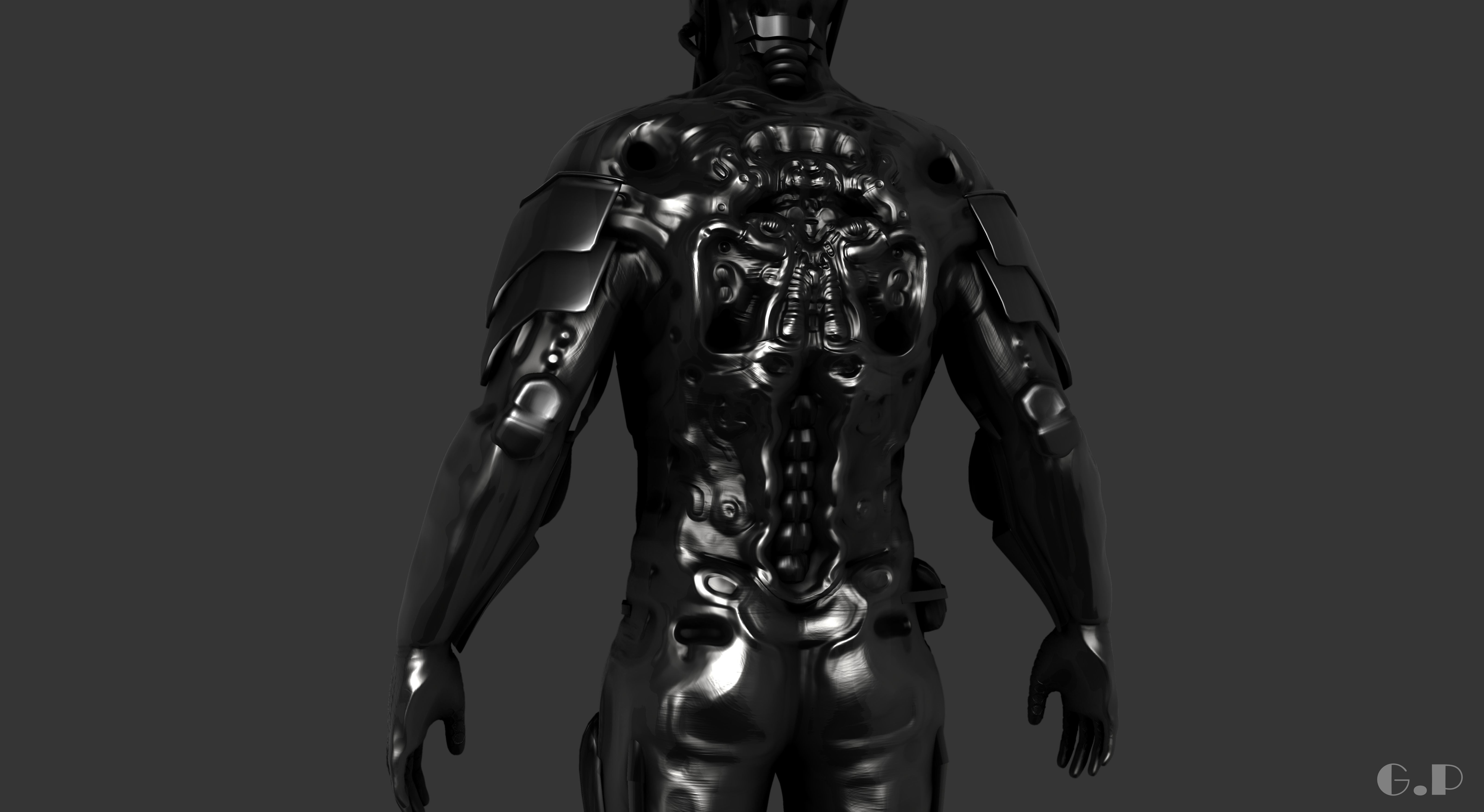 Titanium Armor free 3D model | CGTrader