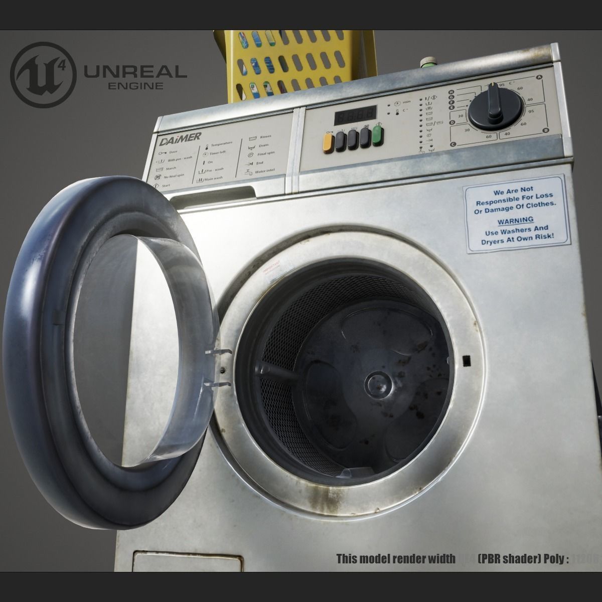 3D model Washer VR / AR / low-poly | CGTrader