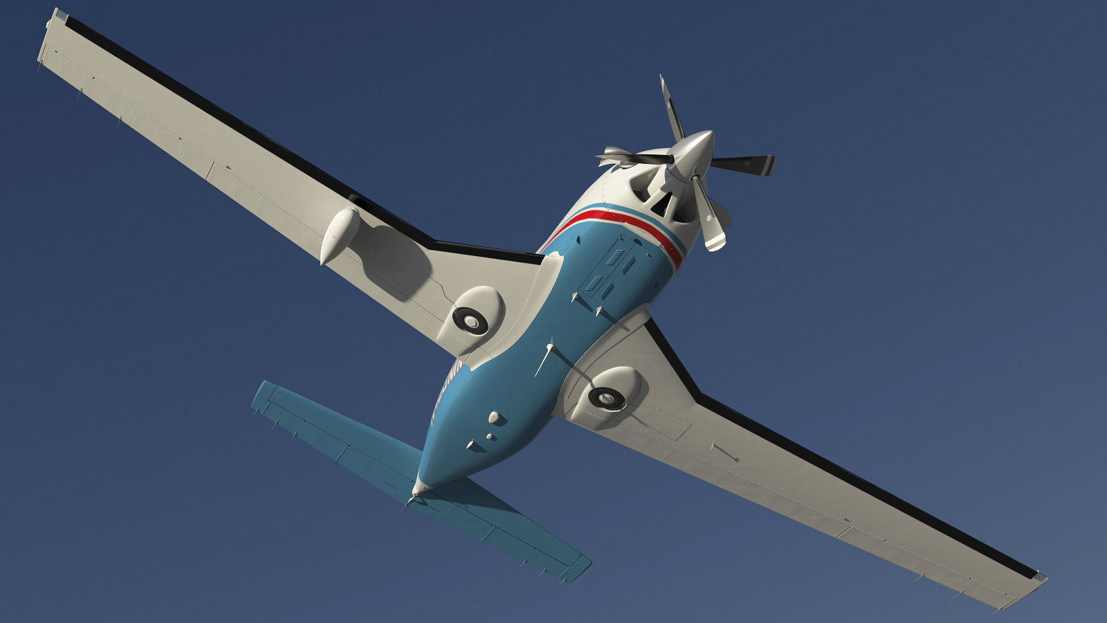 Piper Meridian 3D model rigged | CGTrader