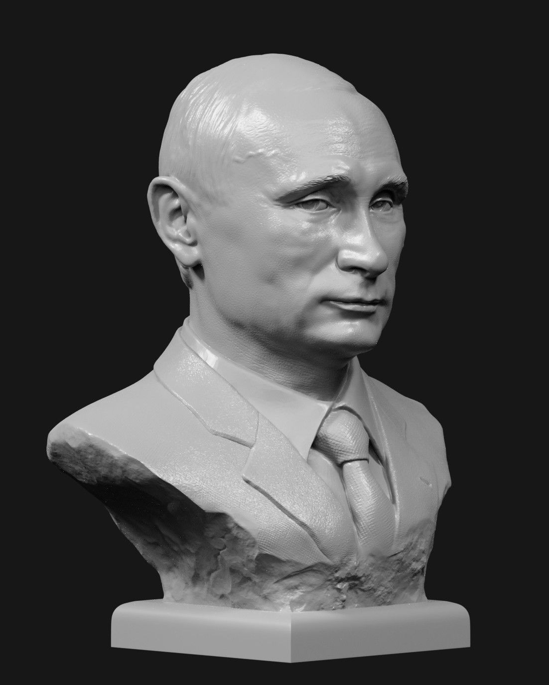 Putin V bust2 3D model 3D printable | CGTrader